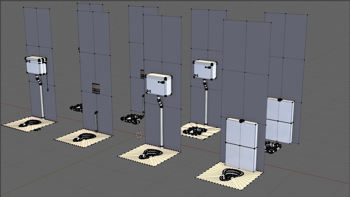 3D model Squatting WC Toilet For Bathrooms VR / AR / low-poly | CGTrader