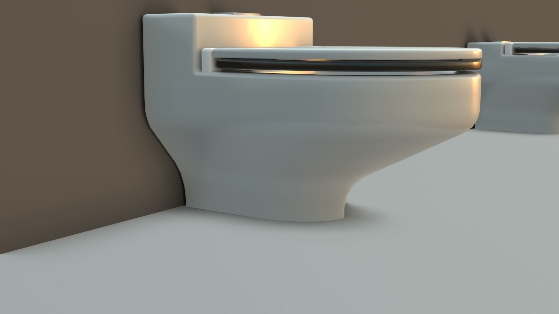 3D model Round WC Toilet Pack VR / AR / low-poly | CGTrader
