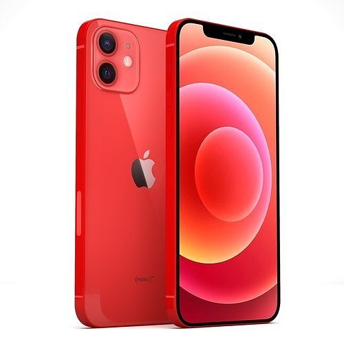Apple iPhone 12 RED 3D model | CGTrader