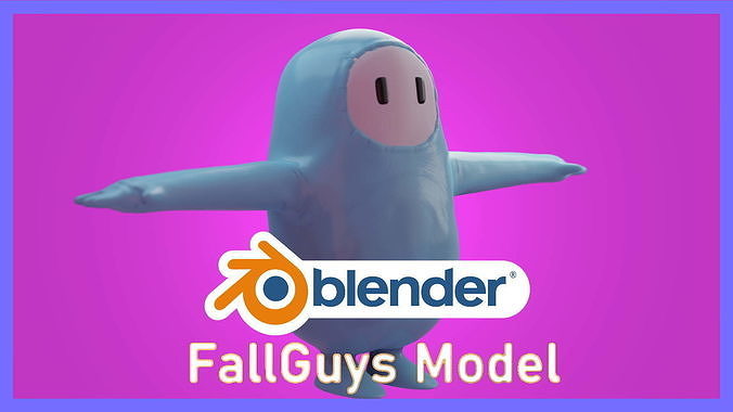 Fall Guys Character free 3D model | CGTrader