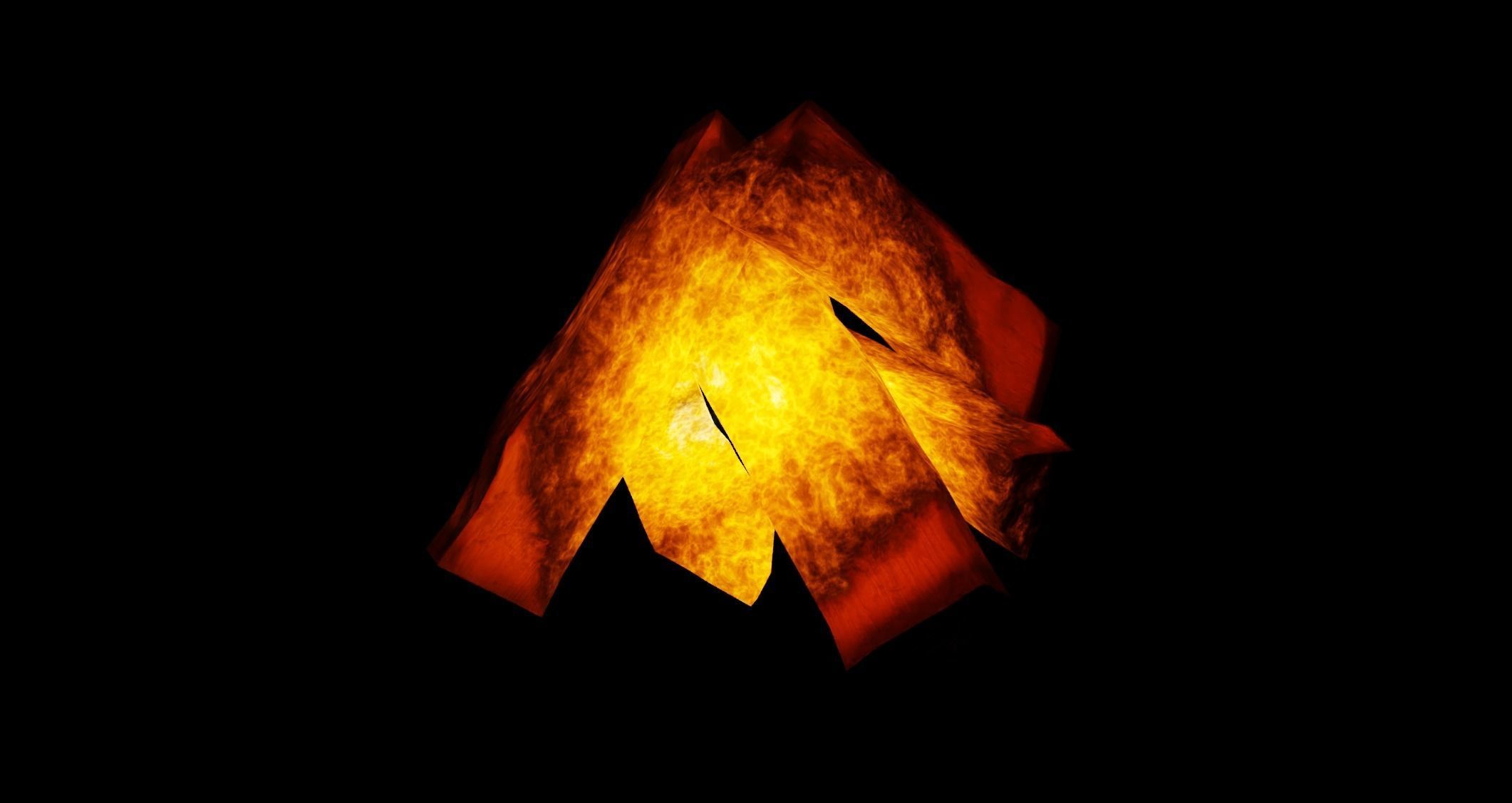 3D model Animated Bonfire for Blender without Simulations VR / AR / low ...