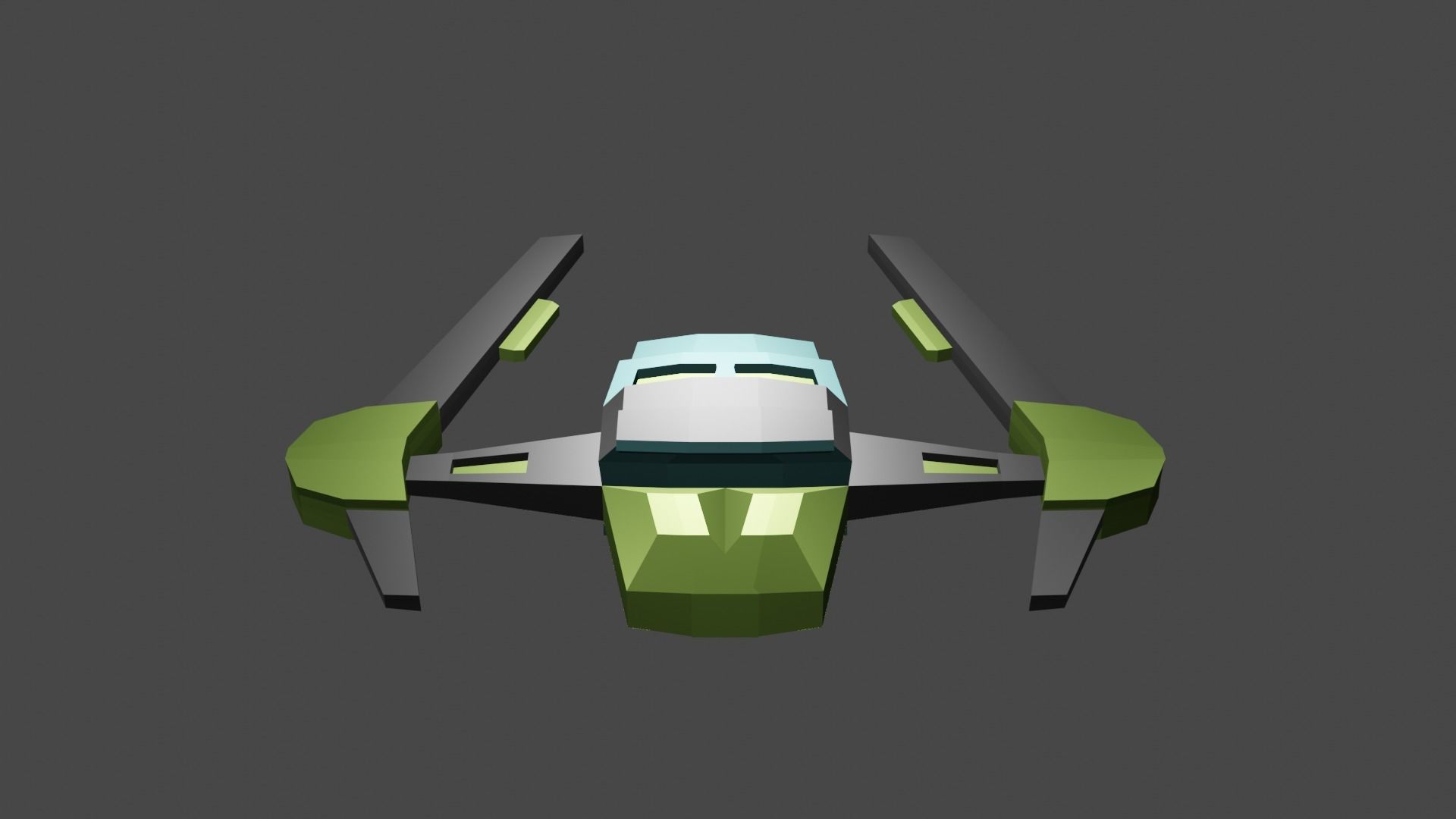 3D model Low Poly Simple Spacecraft VR / AR / low-poly | CGTrader