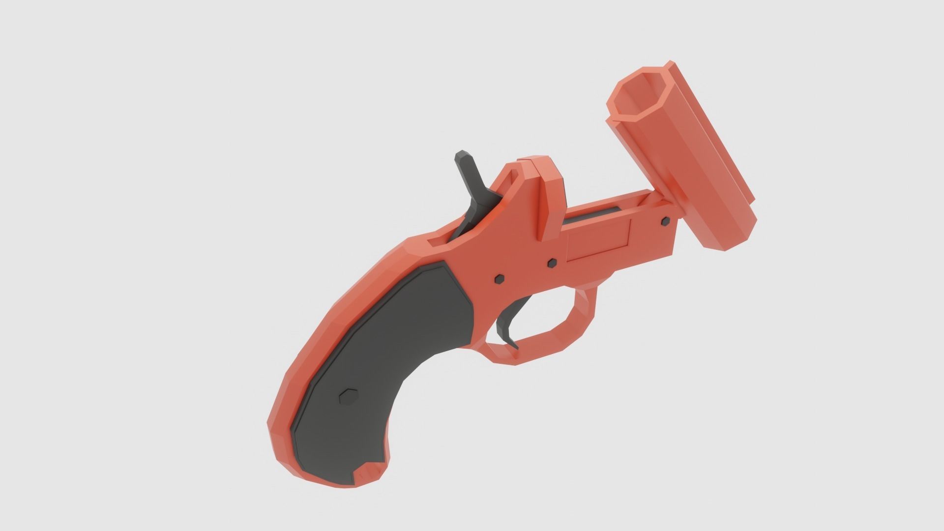 Low Poly Flare Gun free VR / AR / low-poly 3D model | CGTrader