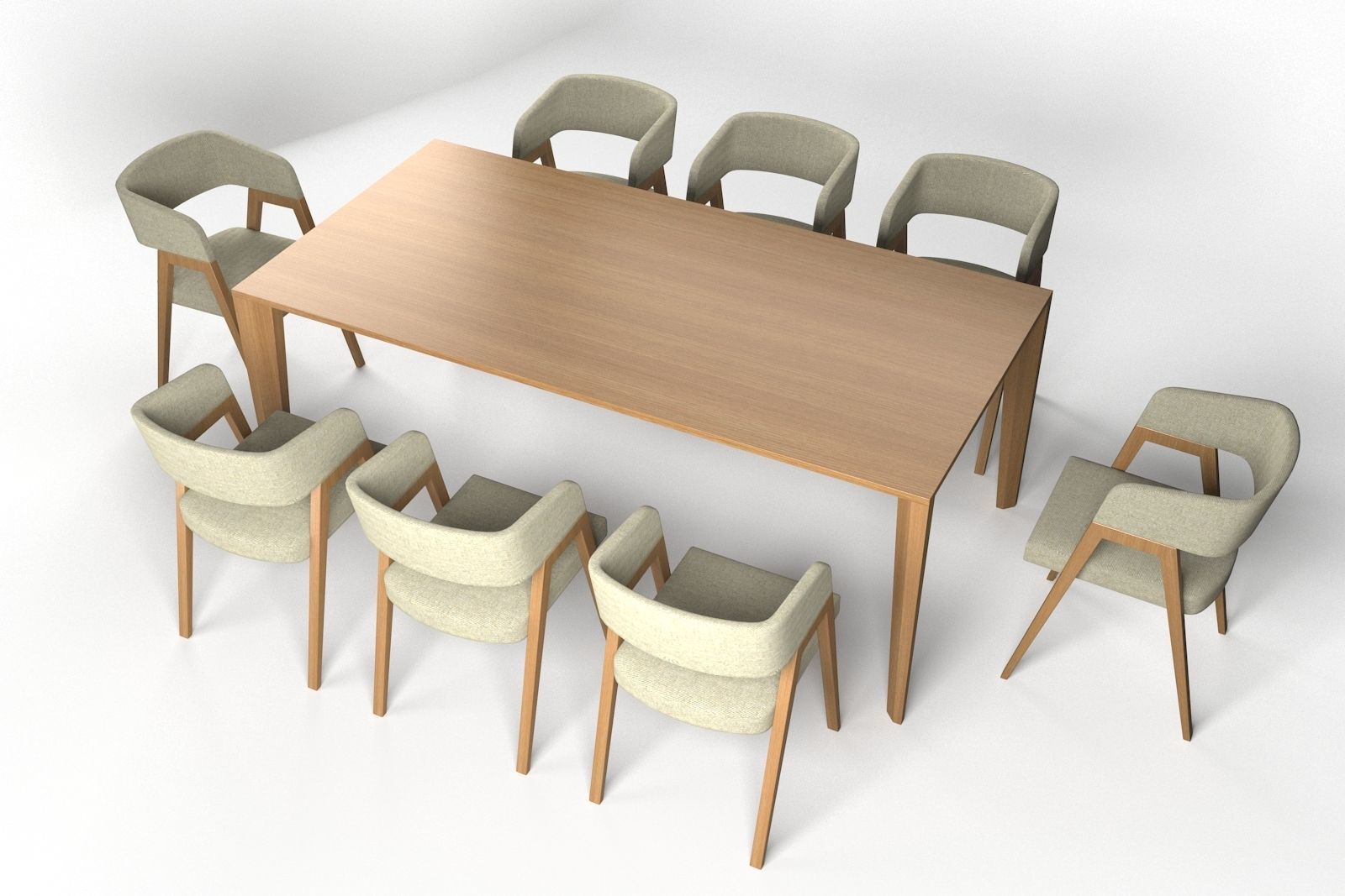 Dining Table And Chairs 3D model | CGTrader