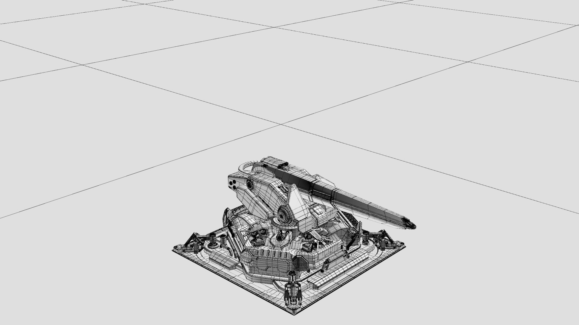 Large Particle Cannon 3D model animated | CGTrader