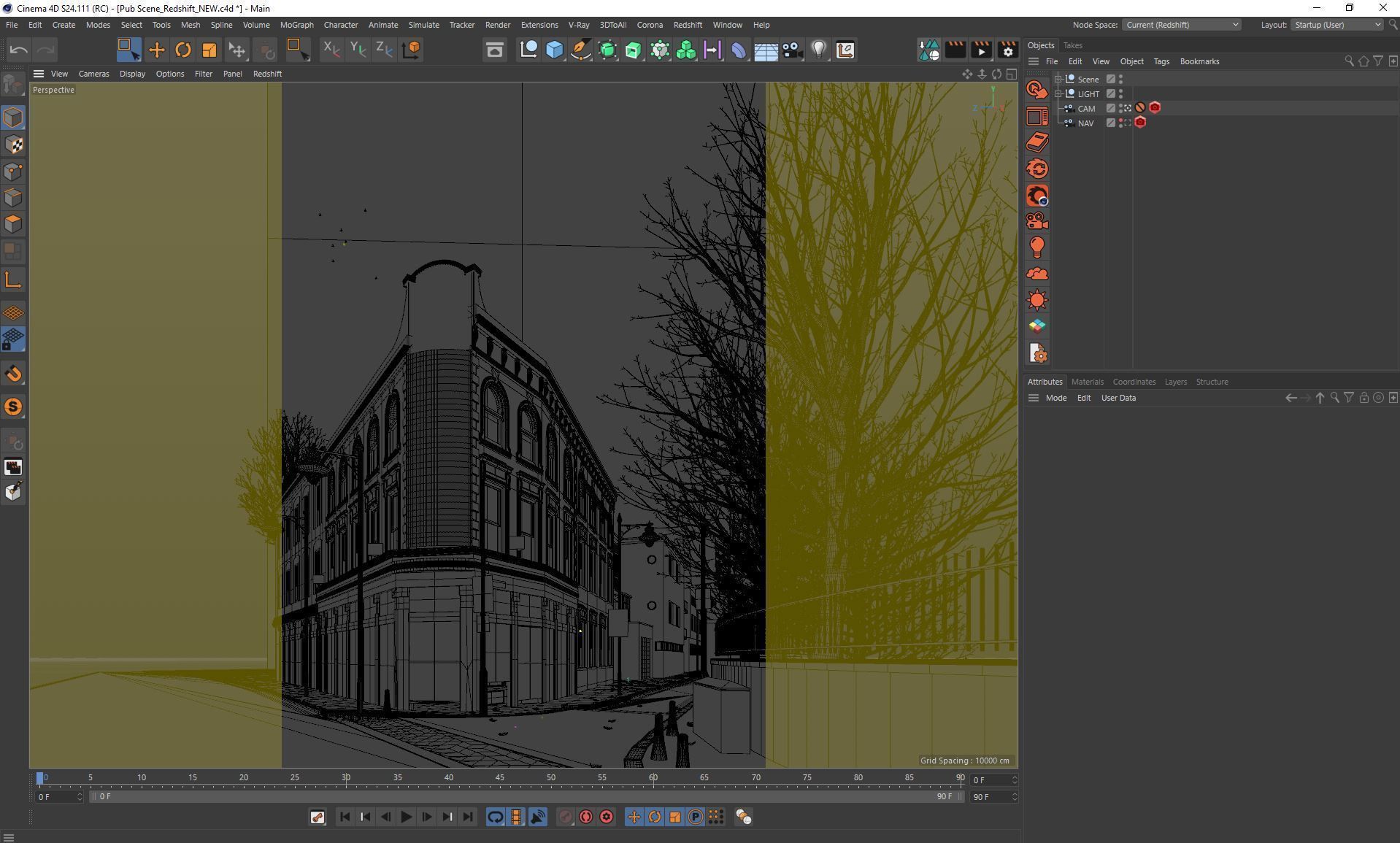 Redshift - C4D Scene files - Old London Pub Exterior 3D model | CGTrader