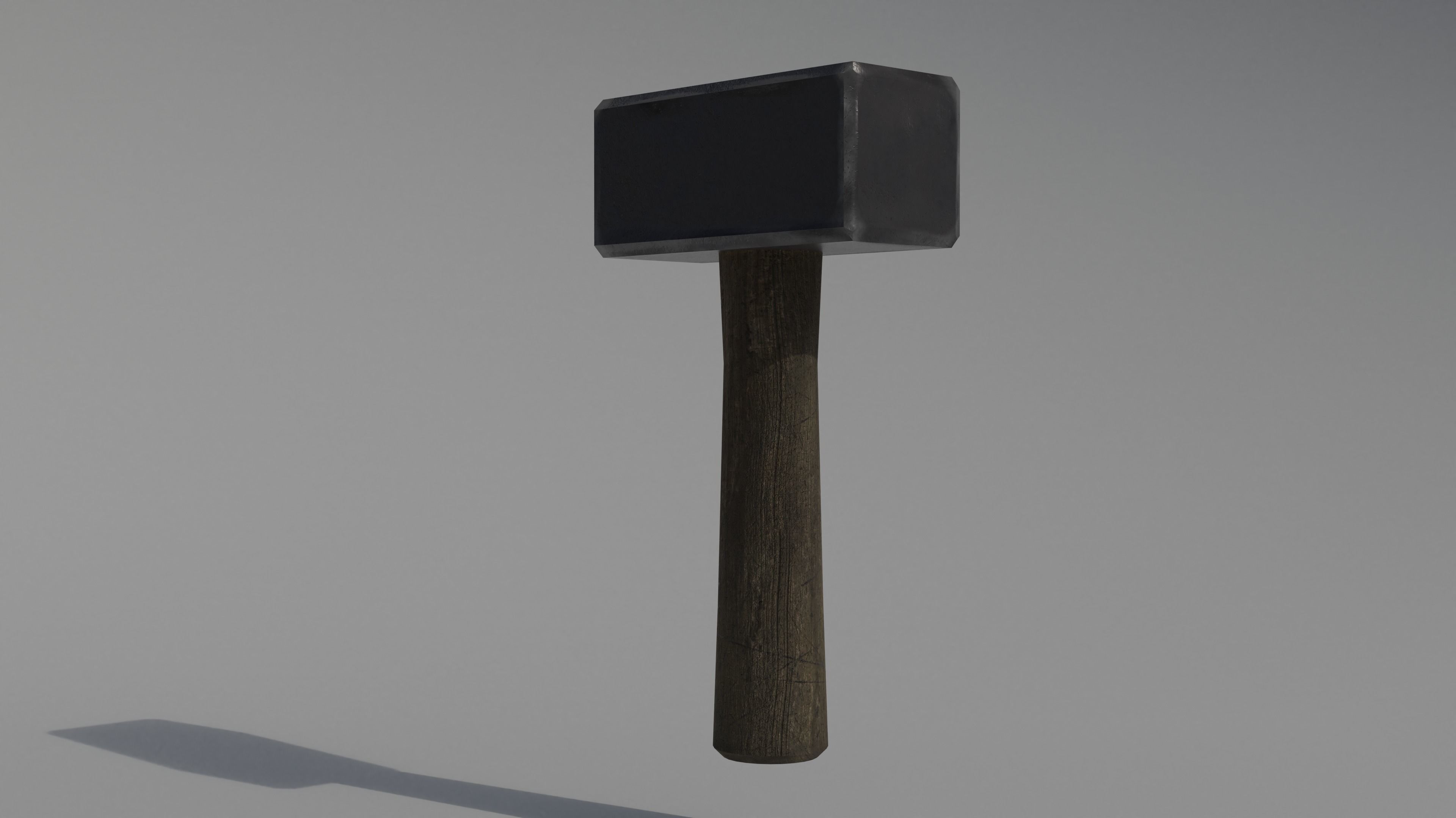 3D model Old Low poly Hammer VR / AR / low-poly | CGTrader