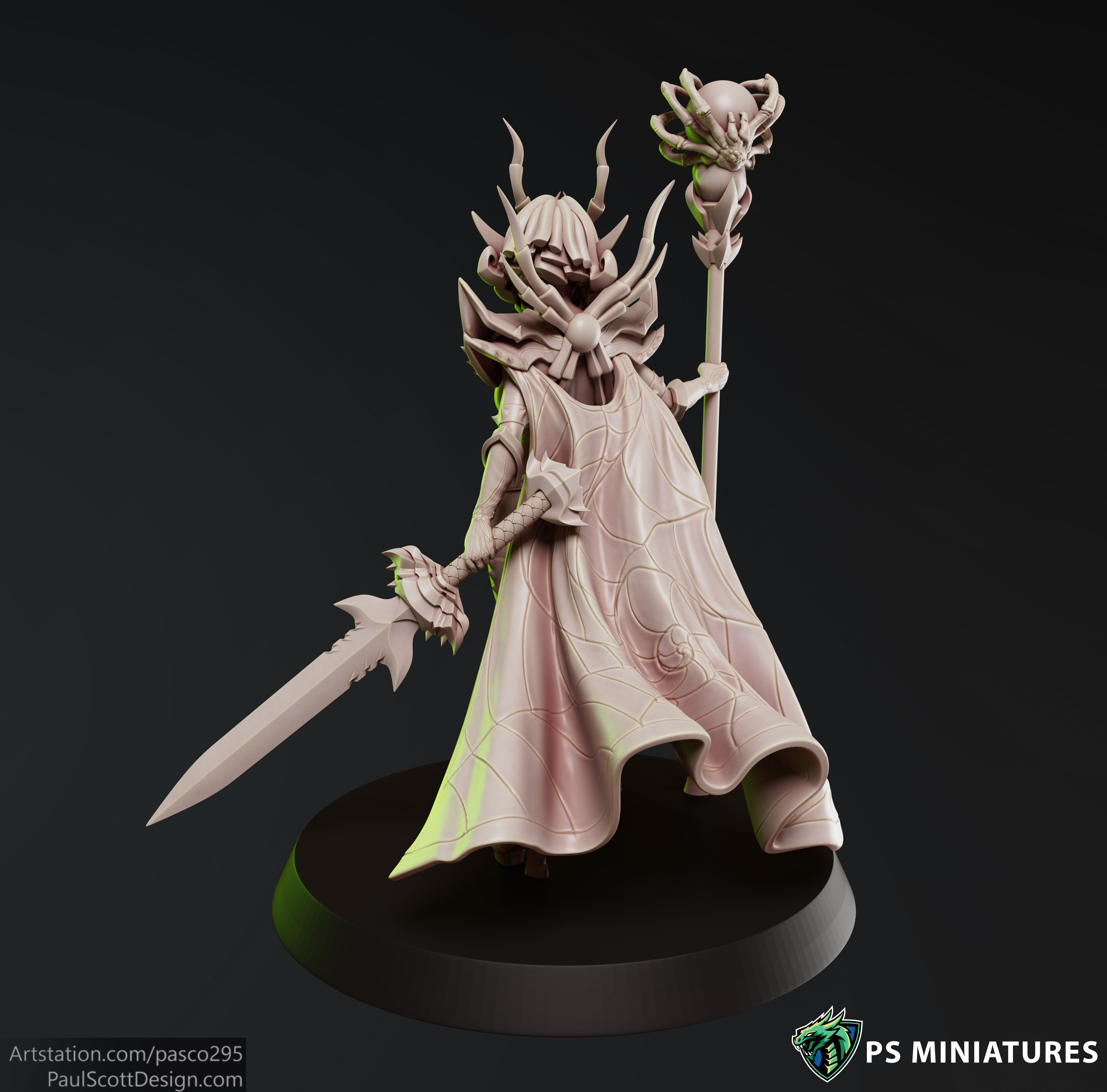Drow Sorceress Bundle 3D model 3D printable | CGTrader