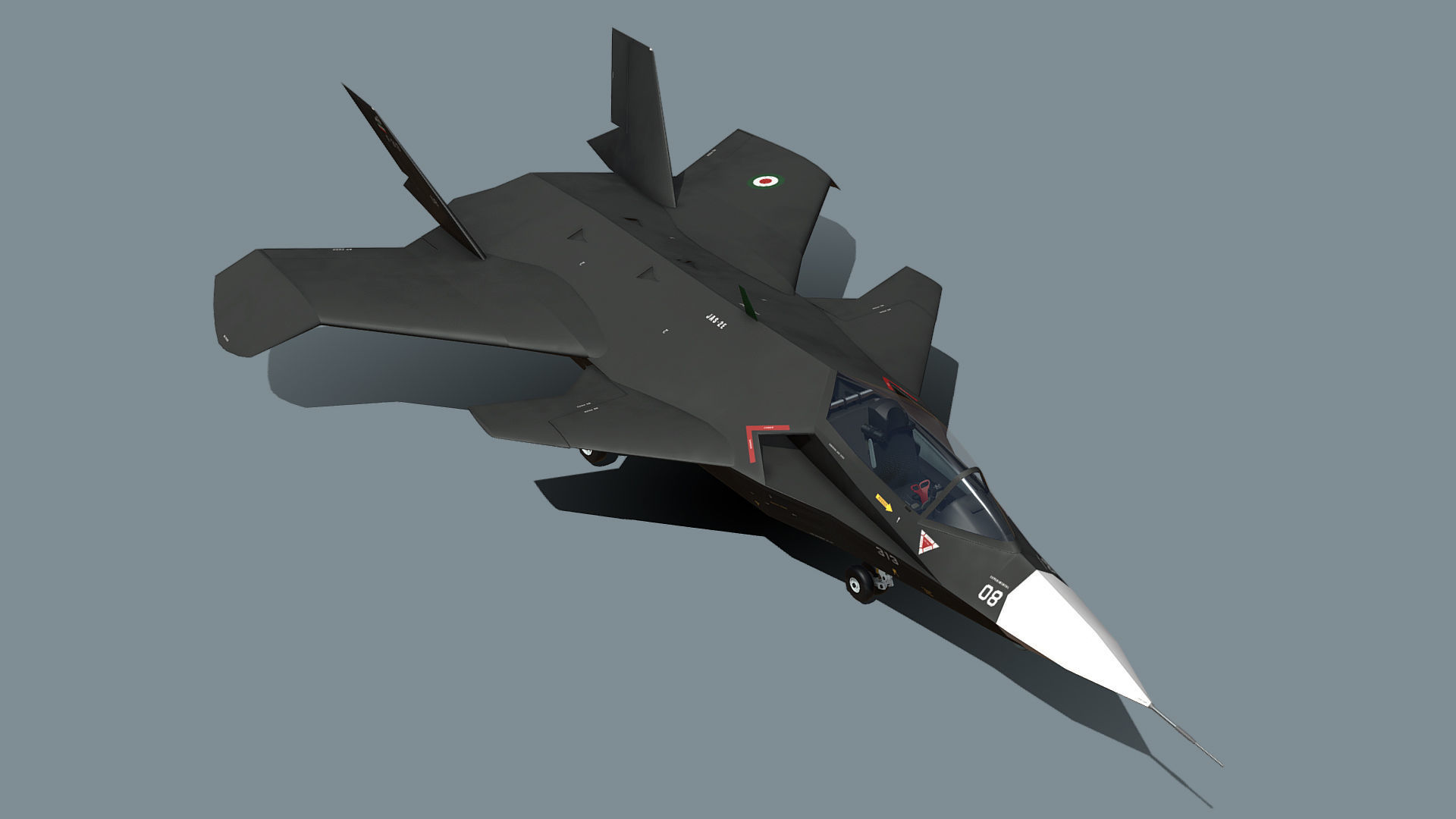 3D model Qaher F-313 iranian stealth fighter VR / AR / low-poly | CGTrader