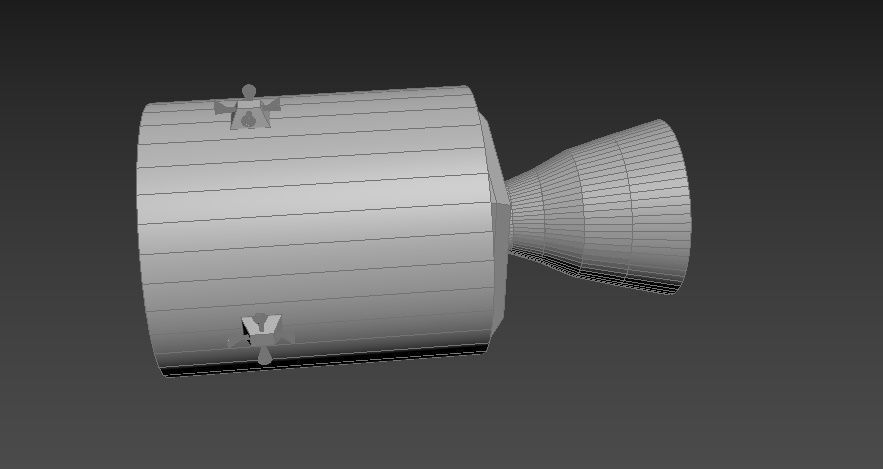 Apollo command Service module and Lunar Module 3D model | CGTrader