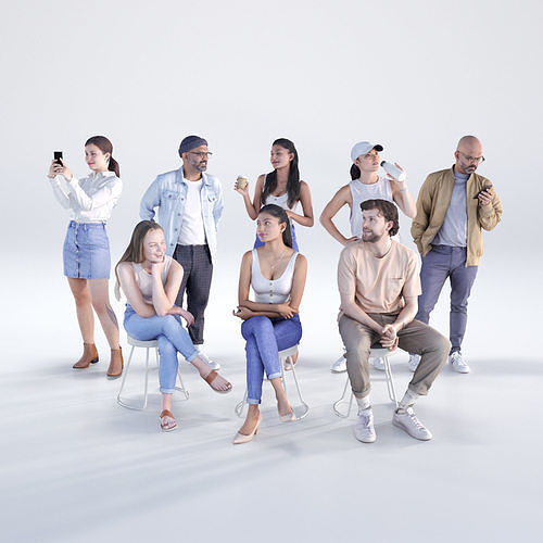 Bundle Casual 004 3D model | CGTrader