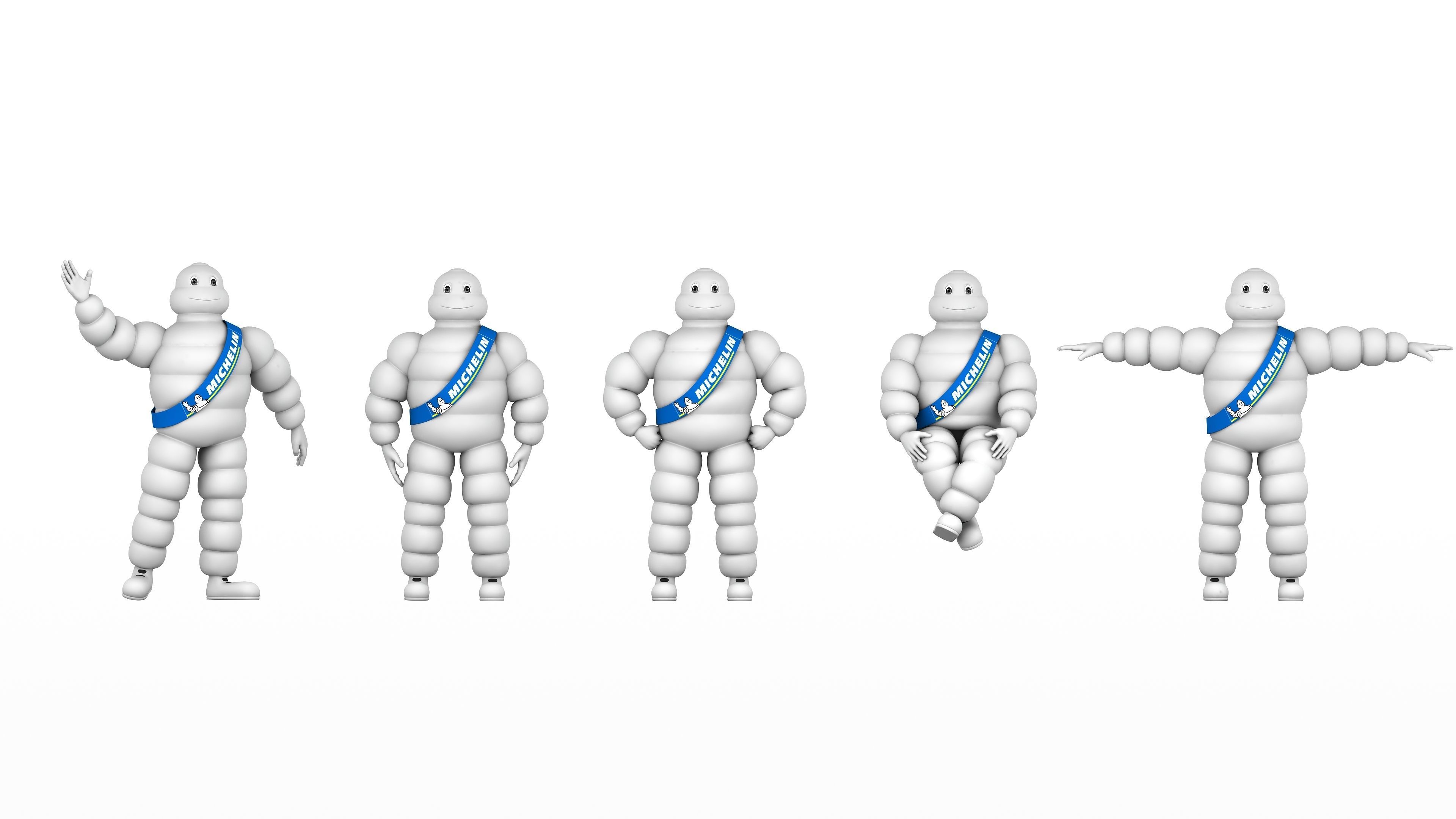 3D model Michelin Mascot VR / AR / low-poly | CGTrader