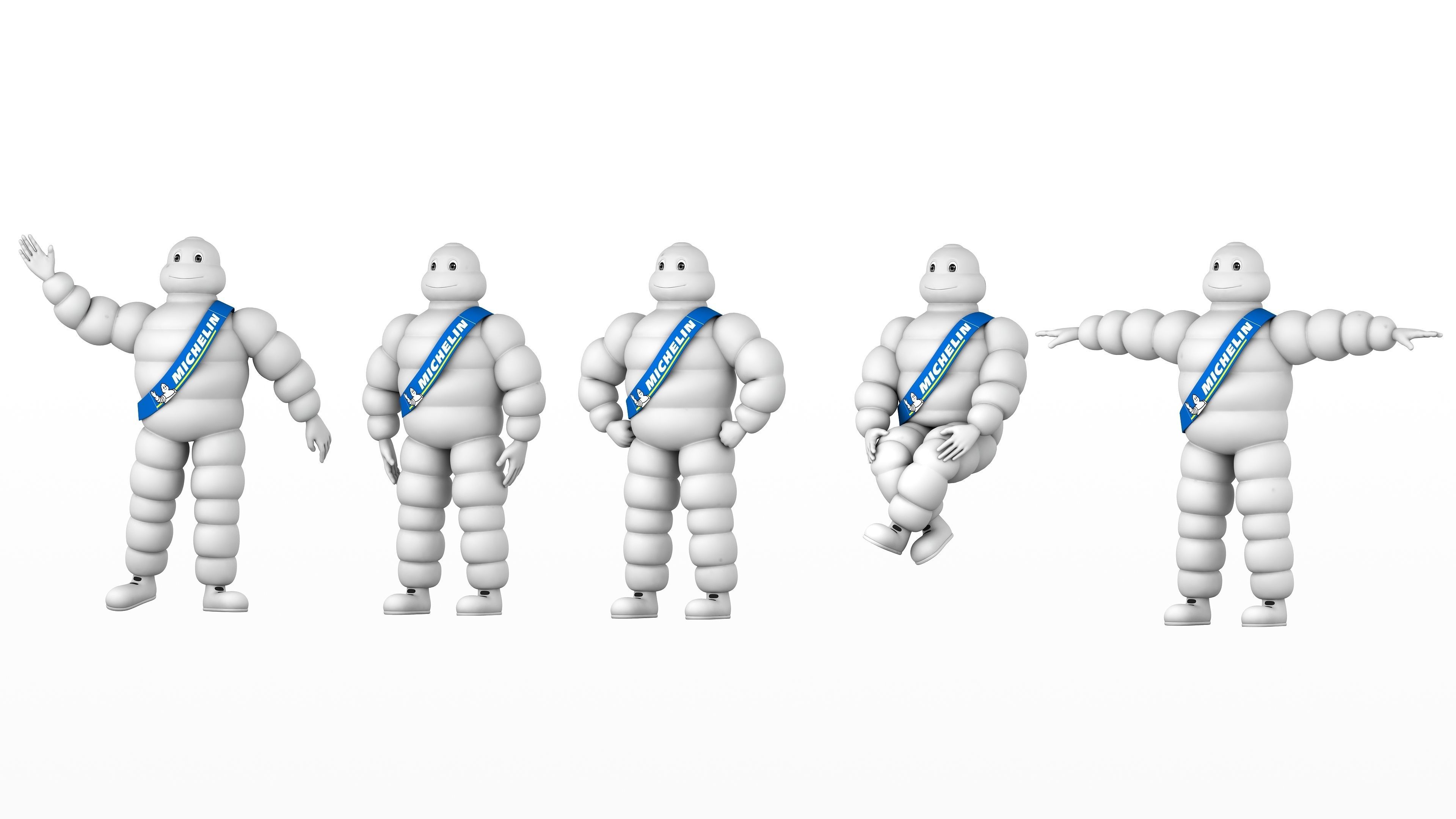 3D model Michelin Mascot VR / AR / low-poly | CGTrader