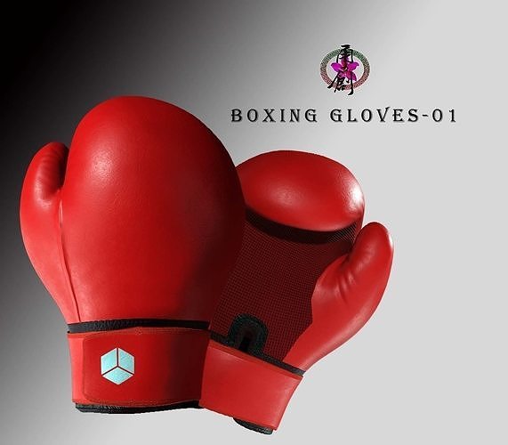 3D model Boxing Gloves-Red VR / AR / low-poly | CGTrader