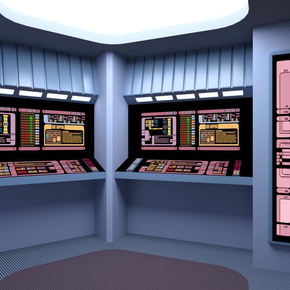 Starship Engineering Room 3 for DAZ Studio 3D model rigged | CGTrader