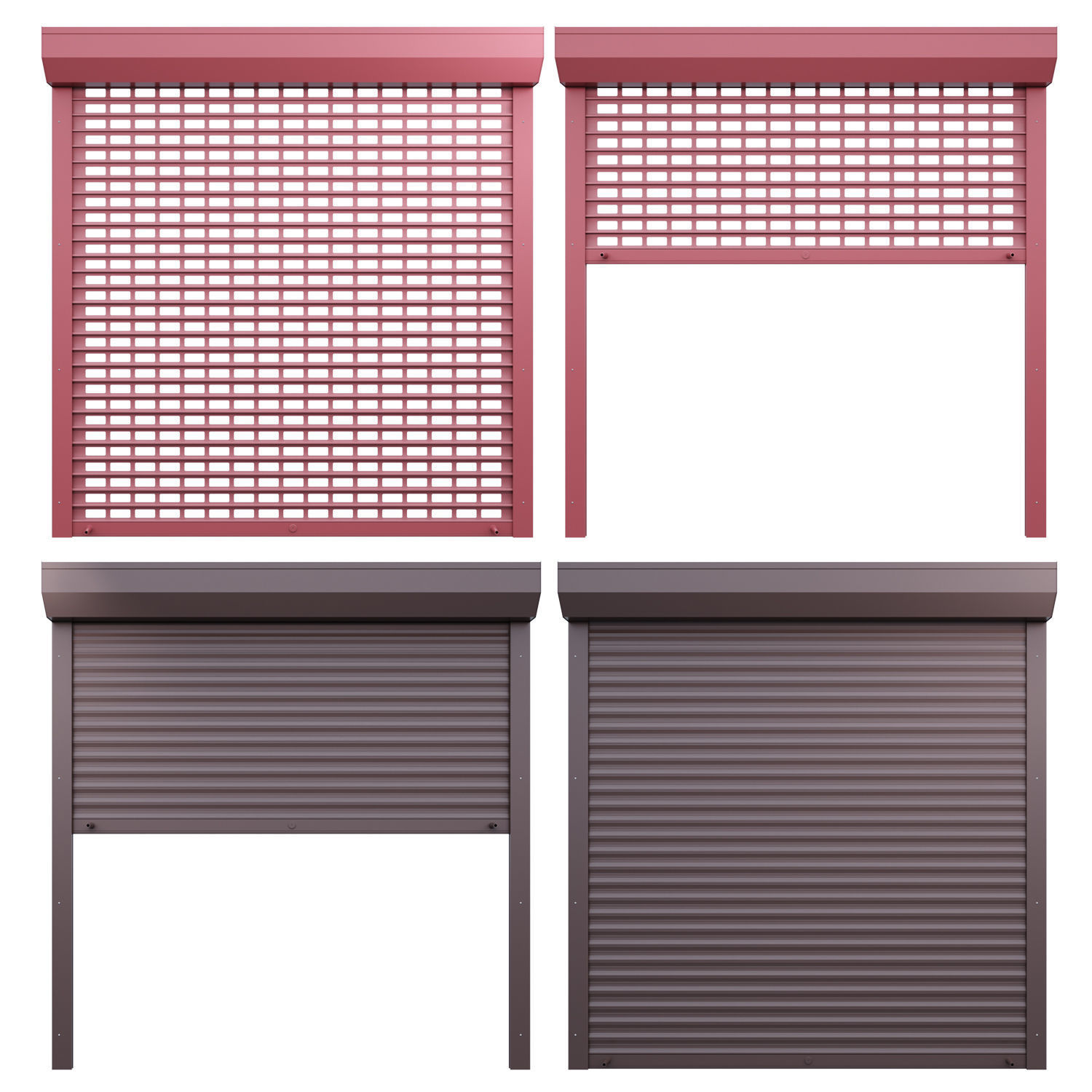 Garage roller shutter 3D model | CGTrader