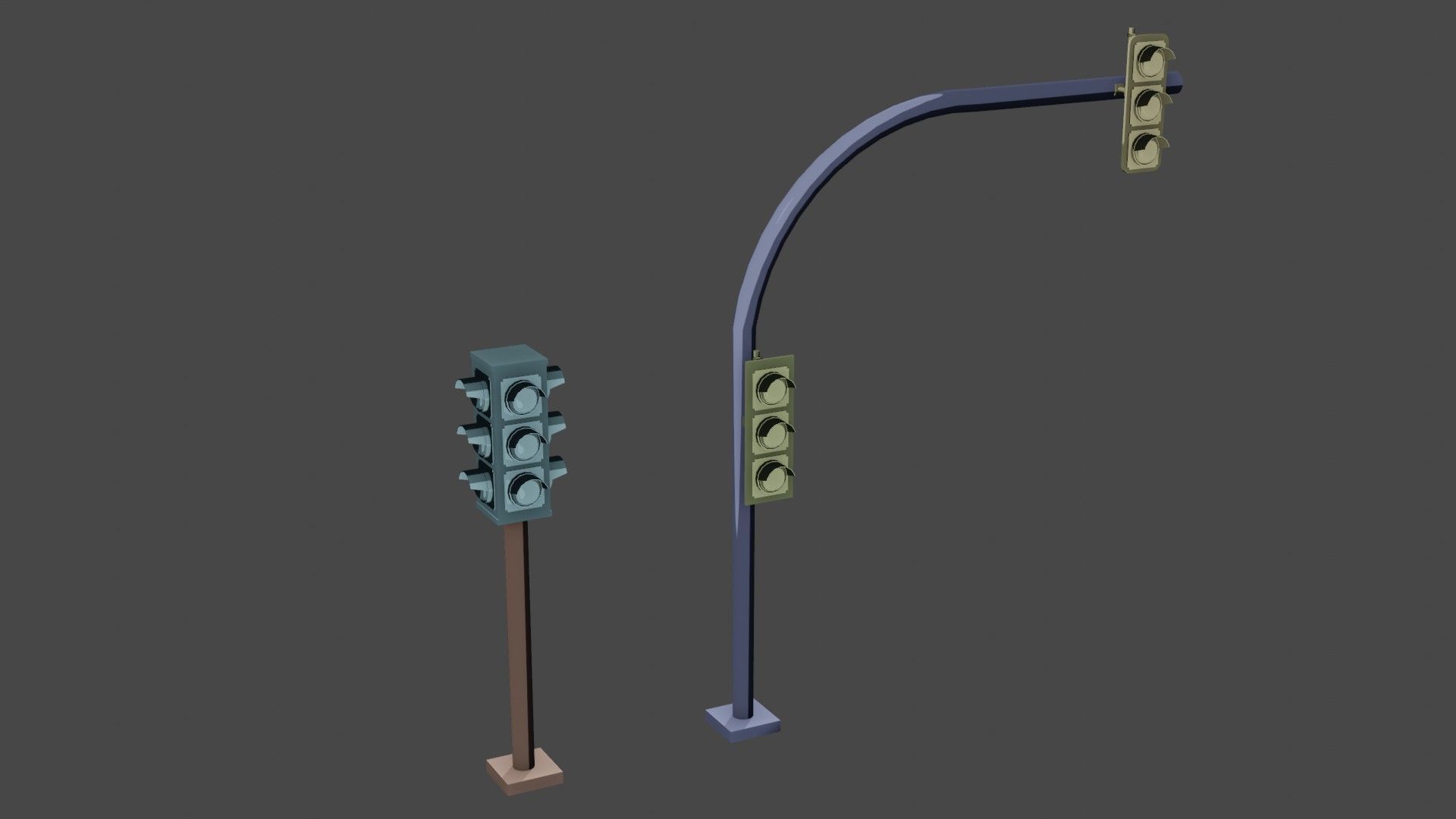 3D model traffic light VR / AR / low-poly | CGTrader