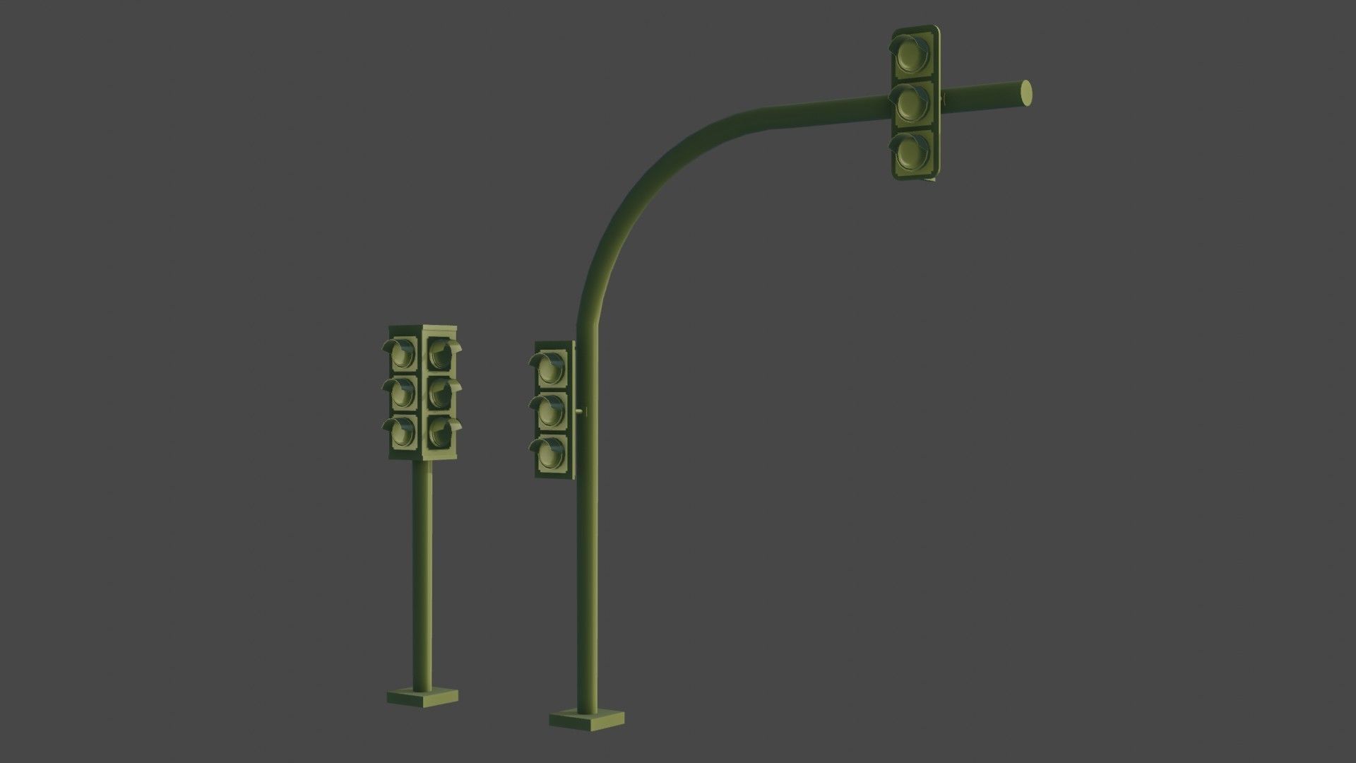 3D model traffic light VR / AR / low-poly | CGTrader