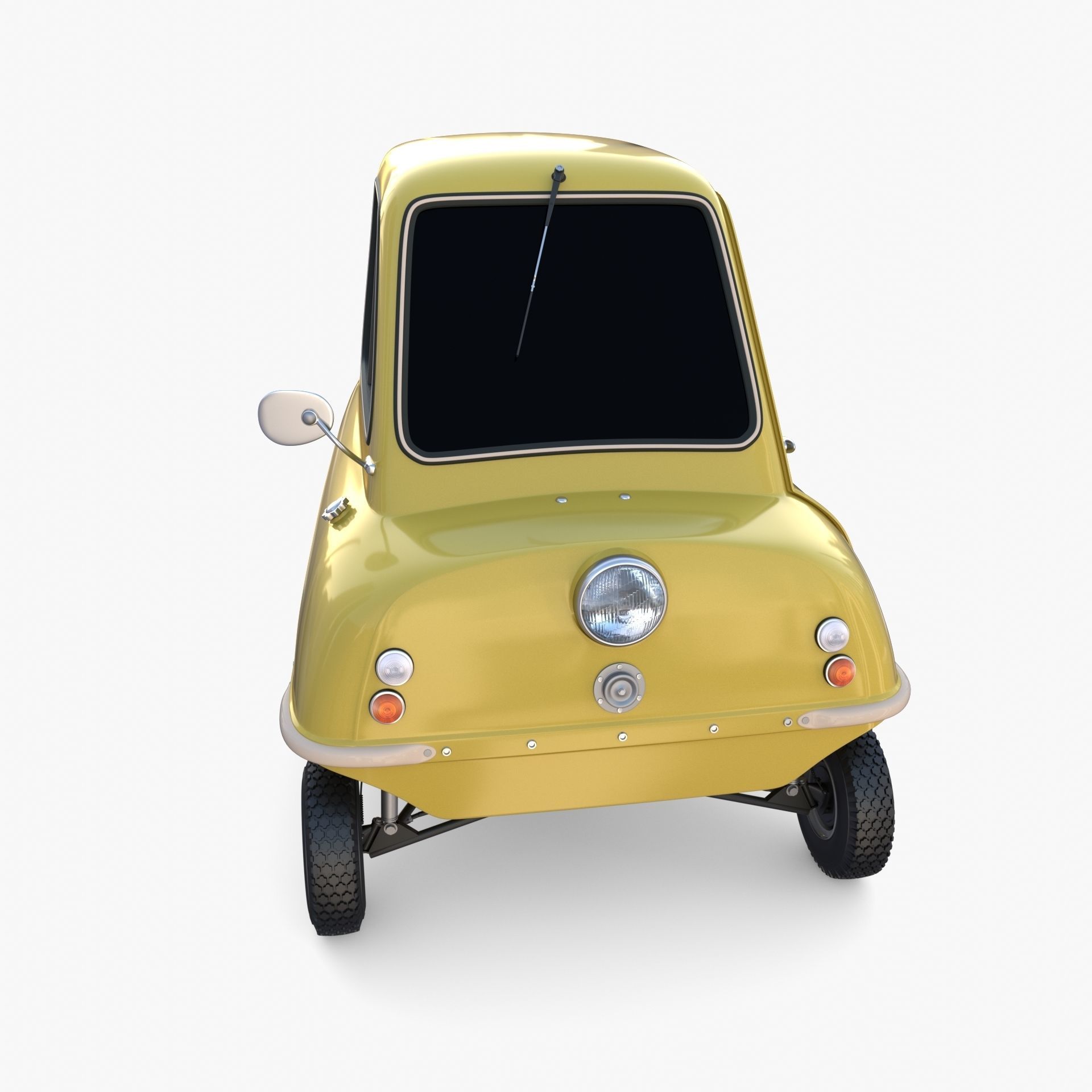 Generic 50cc Microcar with chassis 3D model | CGTrader