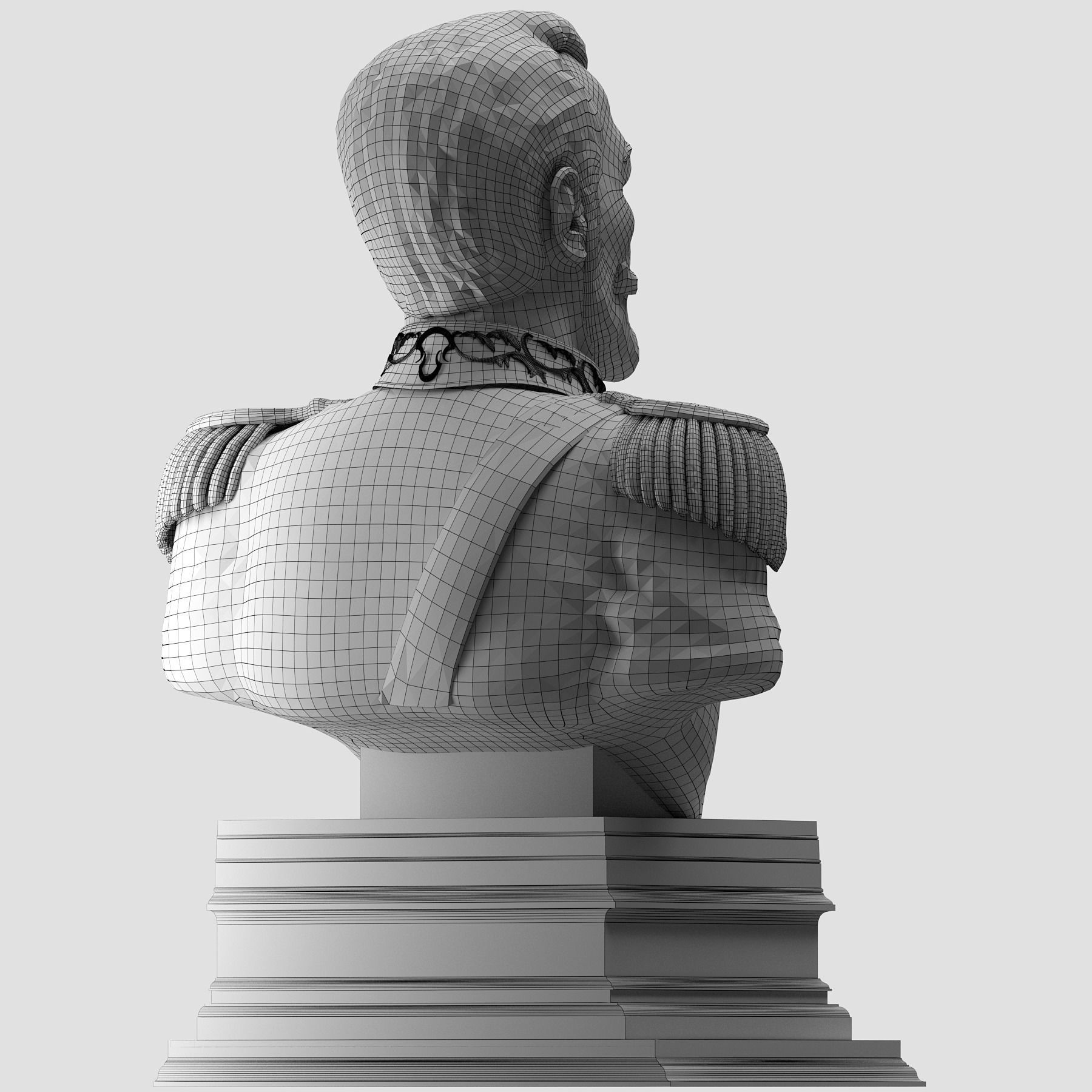 Imperator bust of soldier 3D model 3D printable | CGTrader
