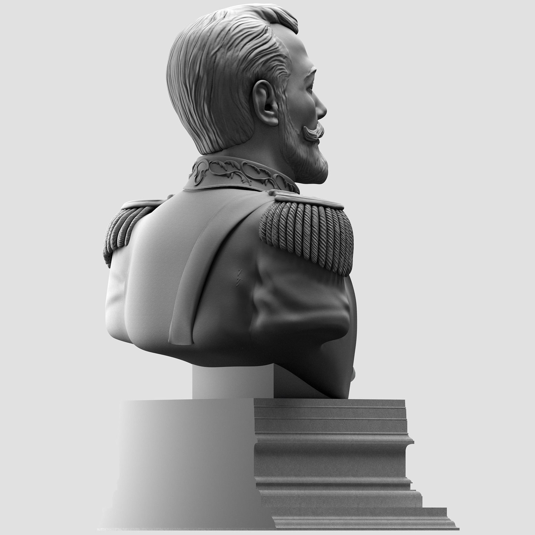 Imperator bust of soldier 3D model 3D printable | CGTrader