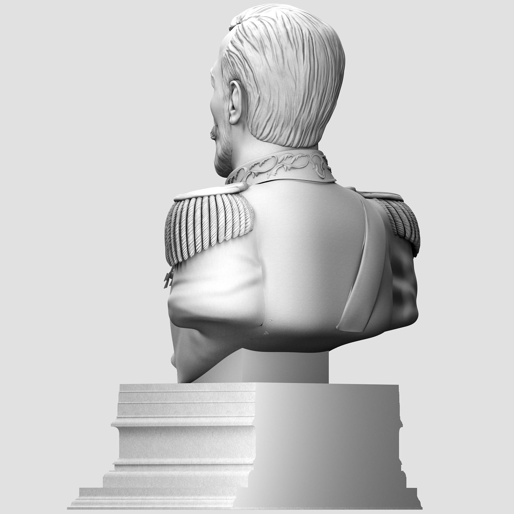 Imperator bust of soldier 3D model 3D printable | CGTrader