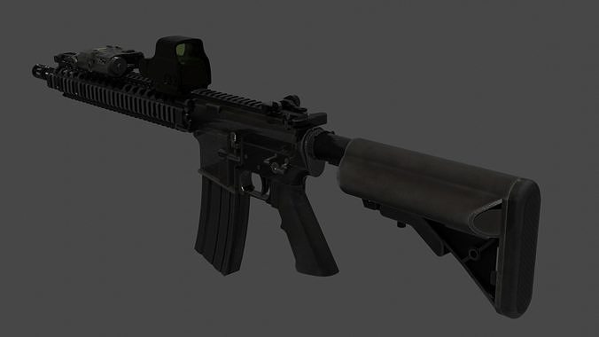 Weapon M4 3D model | CGTrader