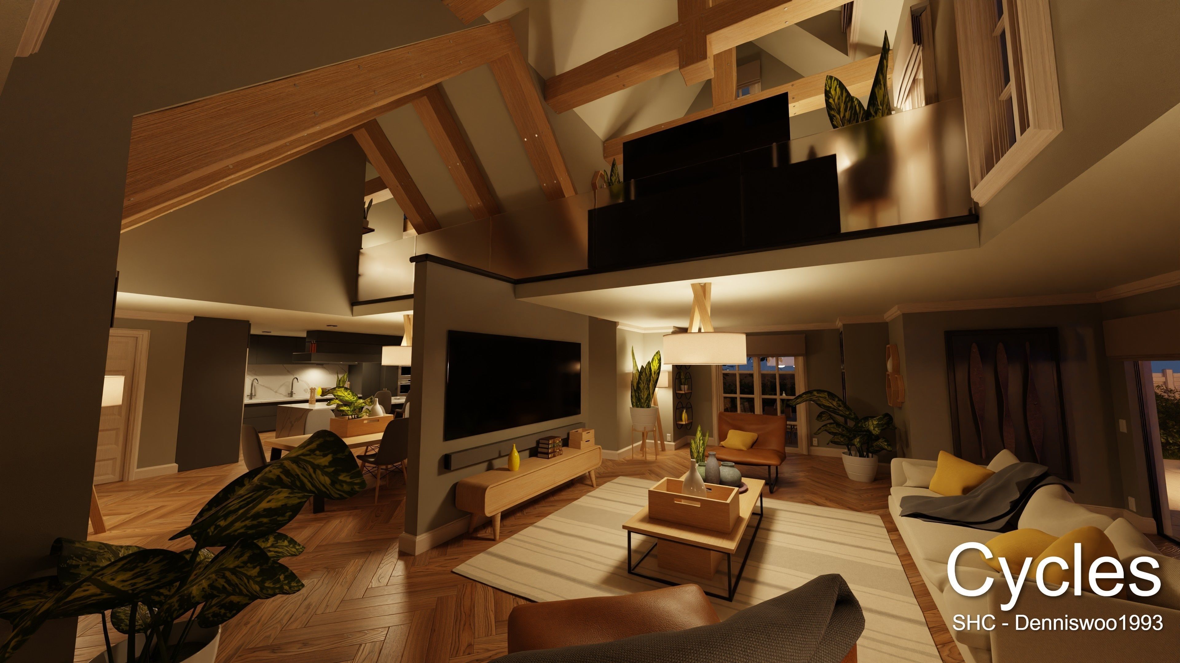 Large Mansion 2021 Blender Eevee and Cycles 1 3D model animated | CGTrader