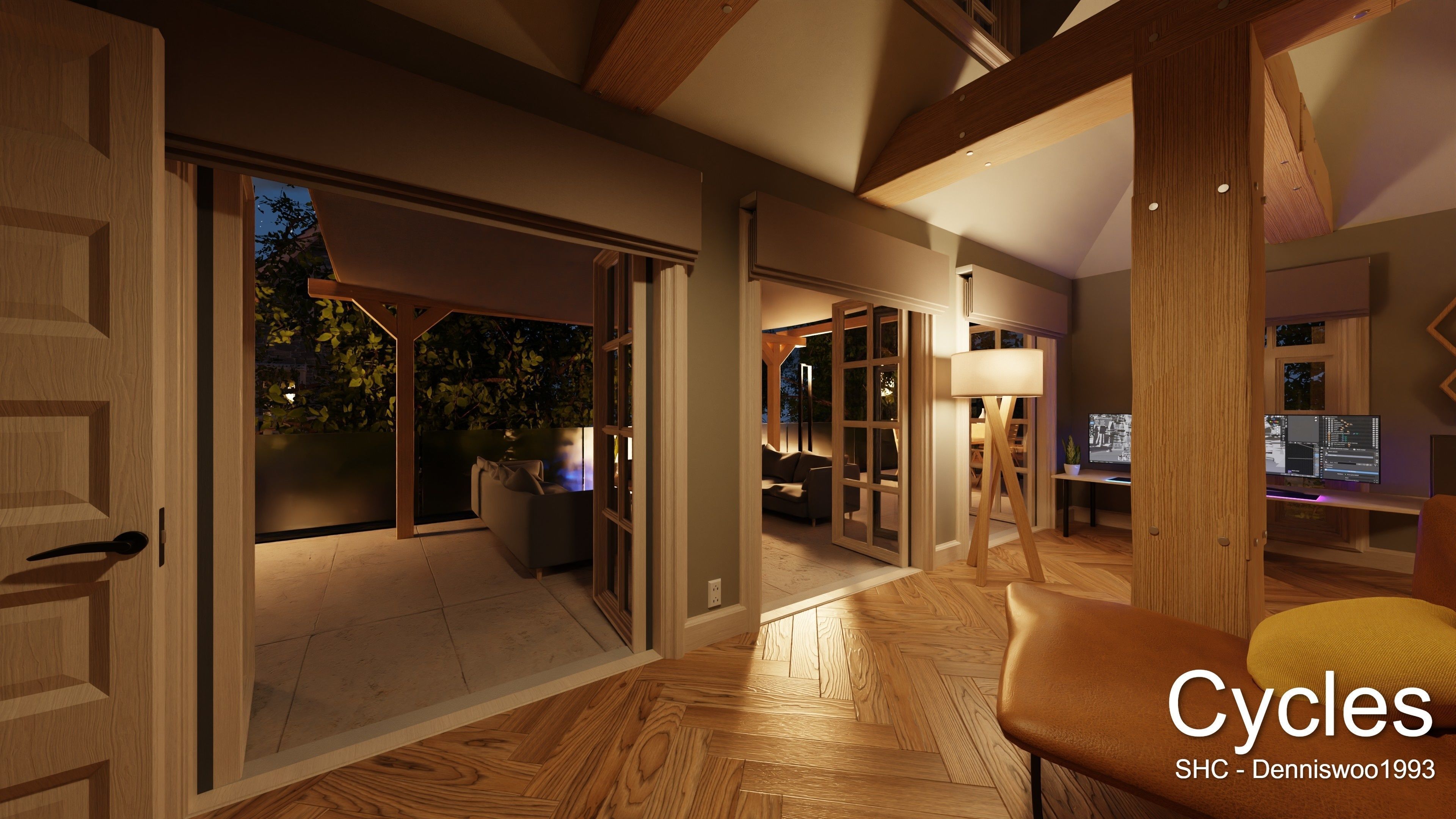 Large Mansion 2021 Blender Eevee and Cycles 1 3D model animated | CGTrader