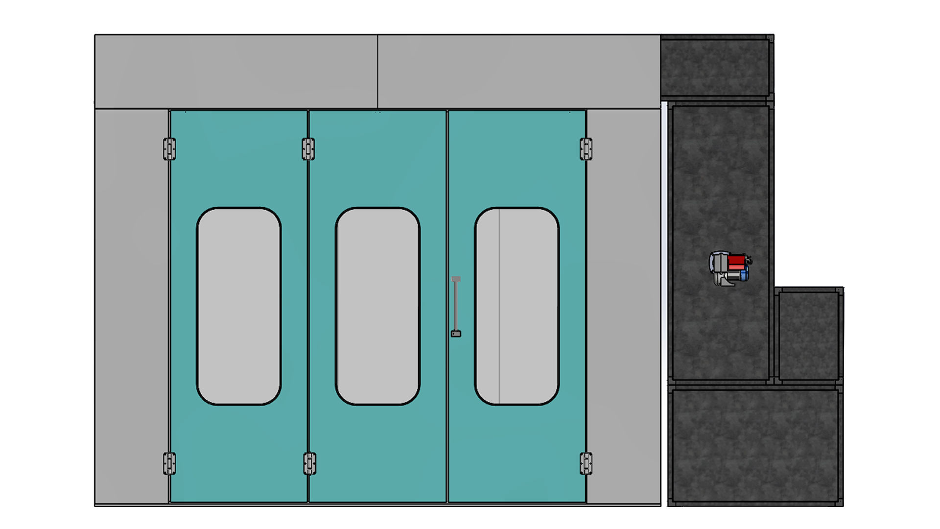 AUTOMOTIVE PAINTING CABIN 3D model | CGTrader