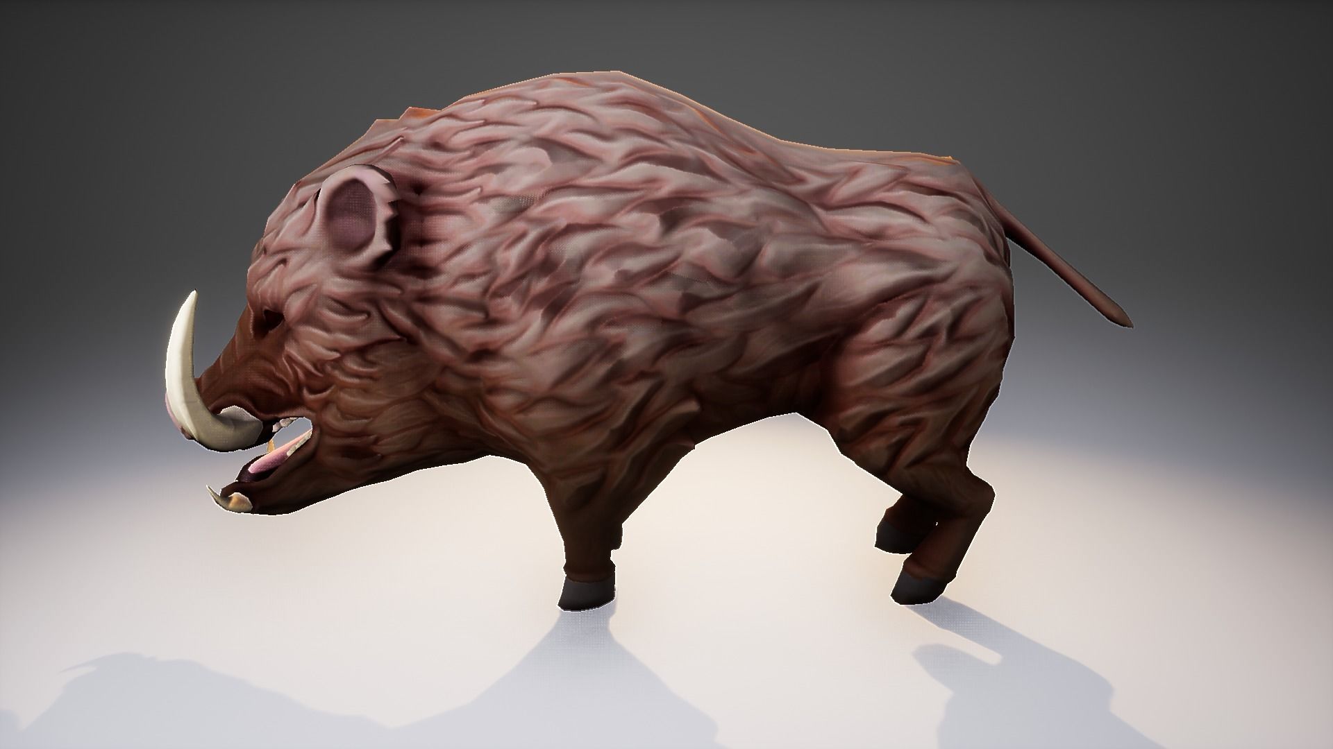 3D model Stylized Boar VR / AR / low-poly rigged animated | CGTrader