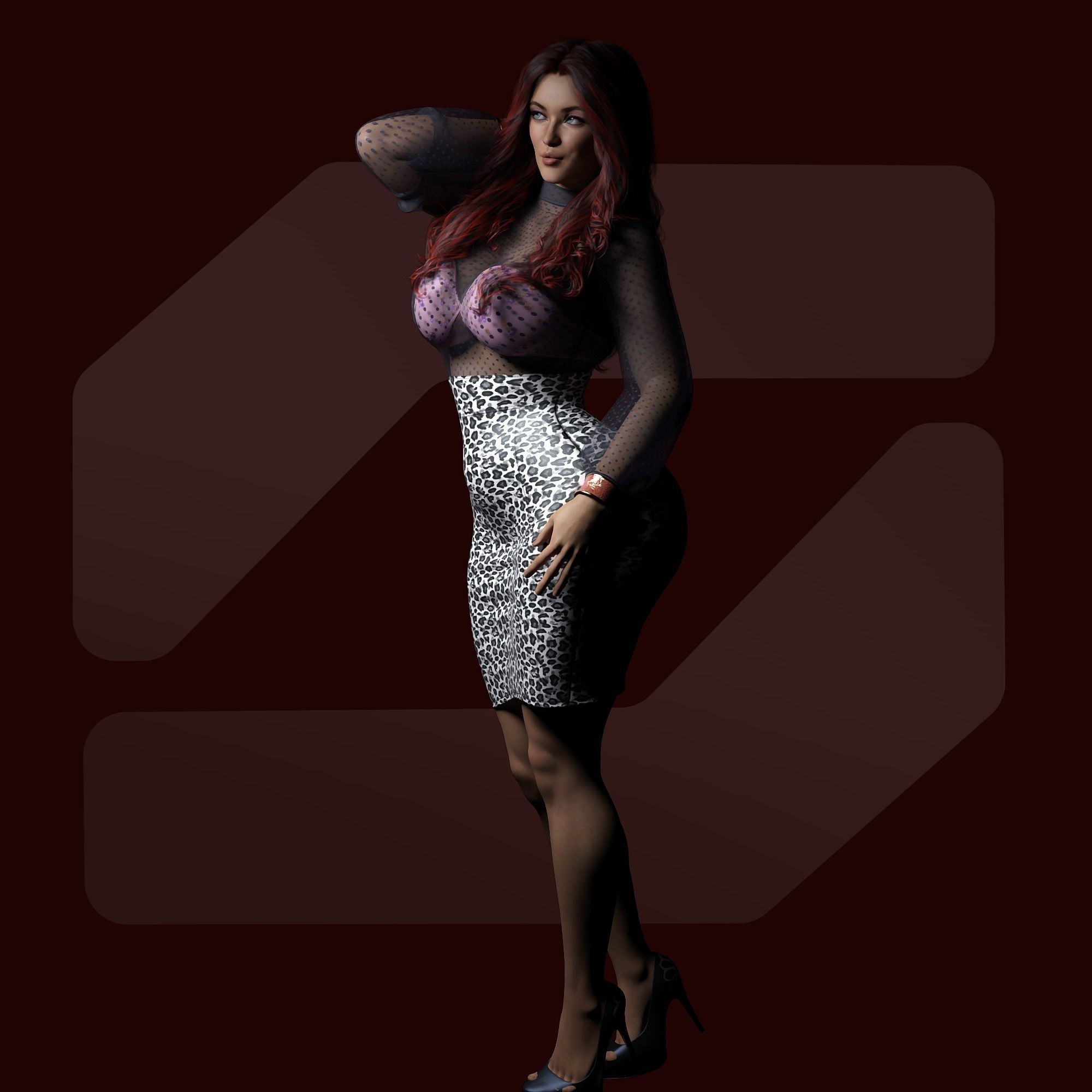 Female Model Rigged 3D model rigged | CGTrader