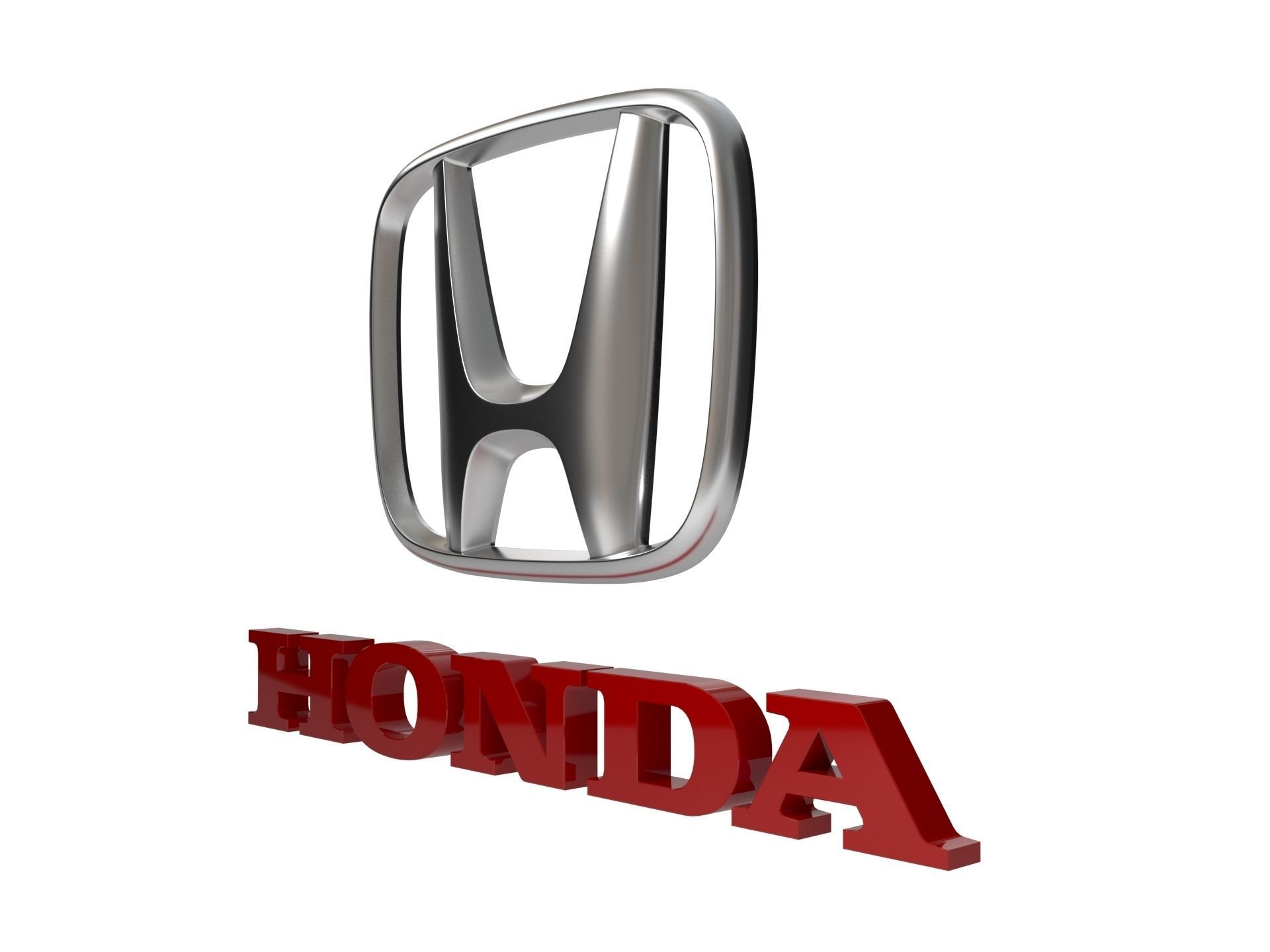 Honda Logo 3D model 3D printable | CGTrader