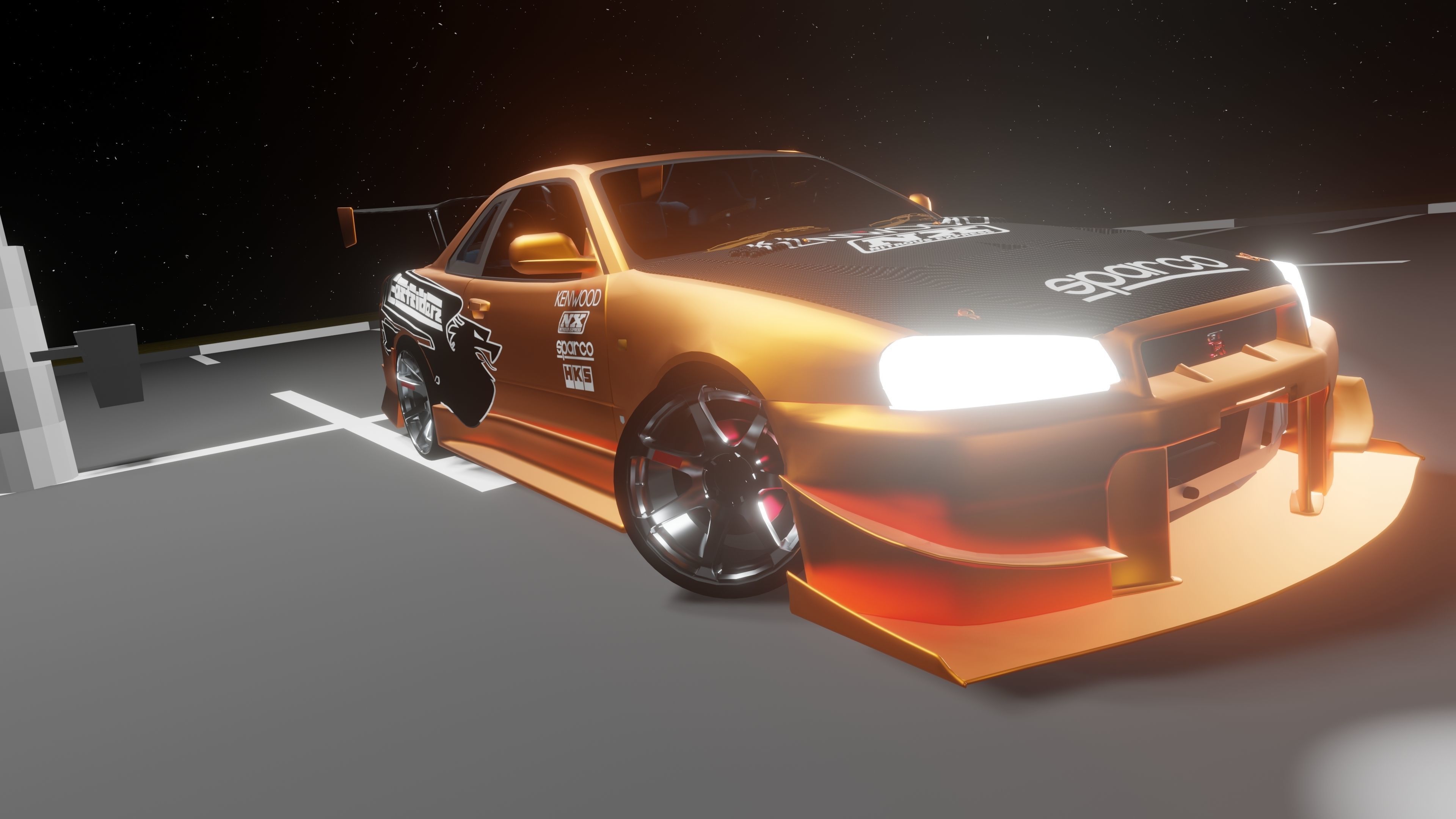 Nissan R34 Skyline from the game NFS Underground 3D model | CGTrader