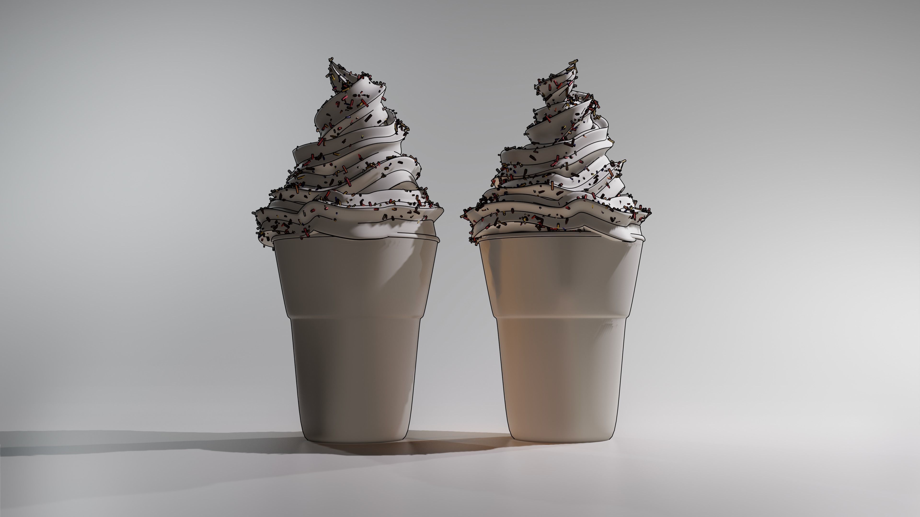 Low Poly ICE CREAM free VR / AR / low-poly 3D model | CGTrader