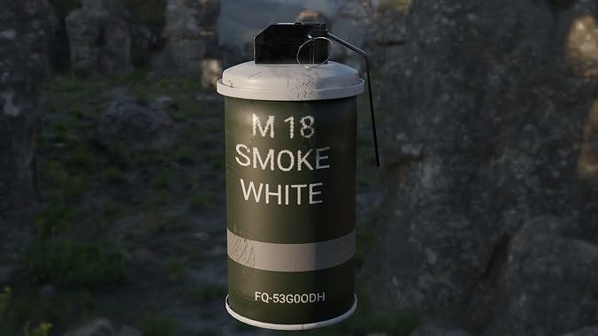 M-18 Smoke Grenade free 3D model | CGTrader