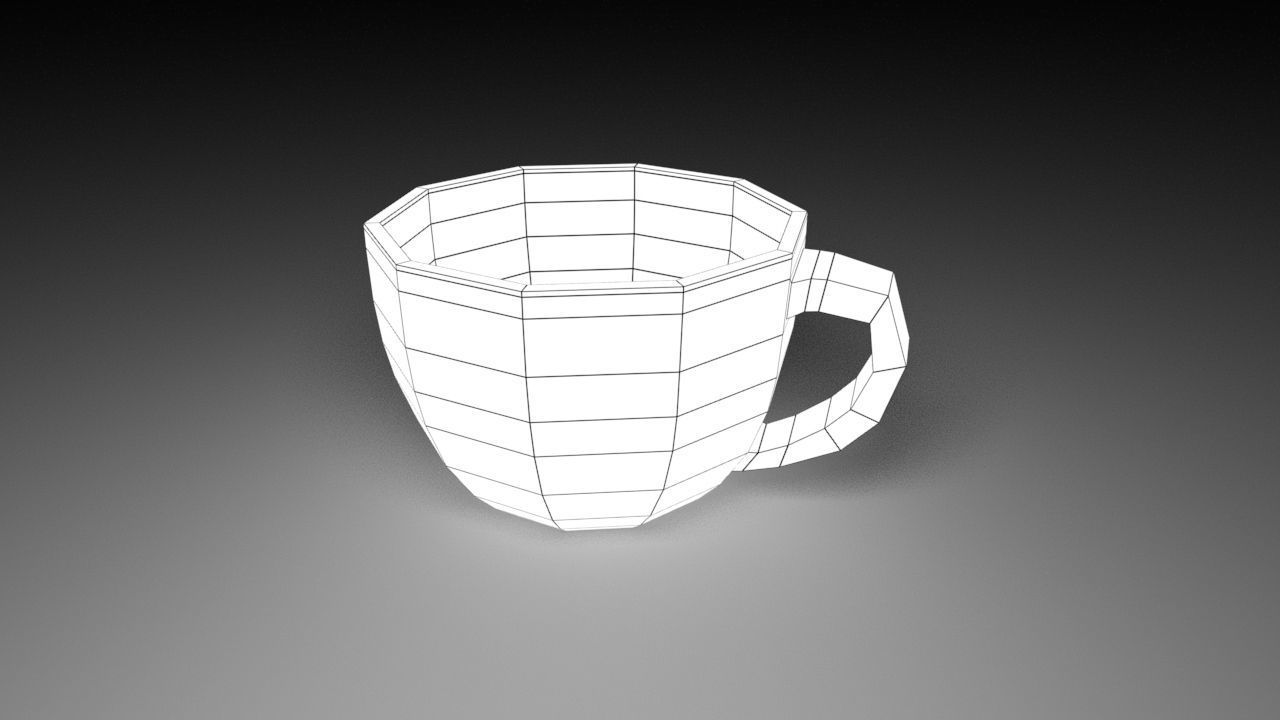 Low poly Cup free VR / AR / low-poly 3D model | CGTrader