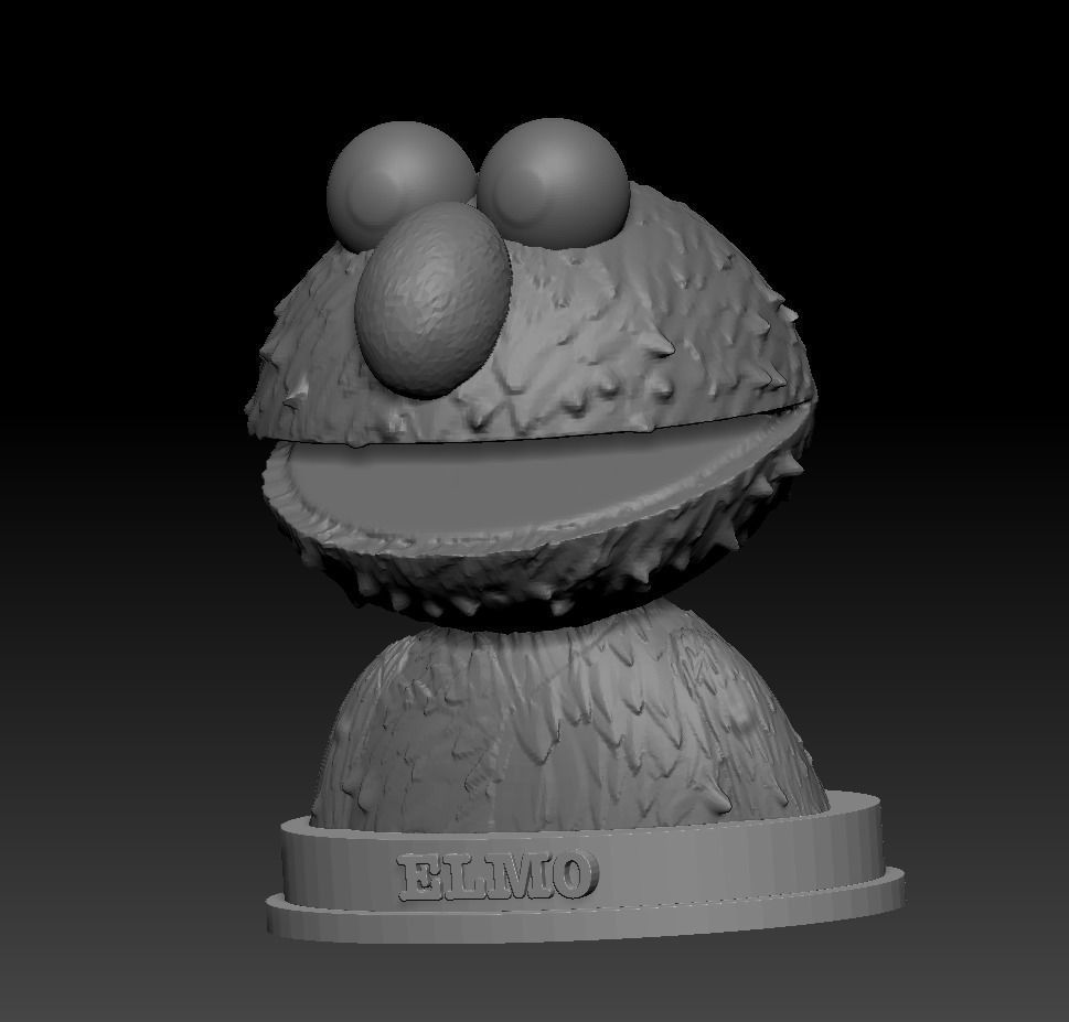 Elmo Bust 3D model 3D printable | CGTrader