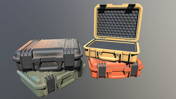 3D model Low Poly PBR Military Case 01 VR / AR / low-poly | CGTrader
