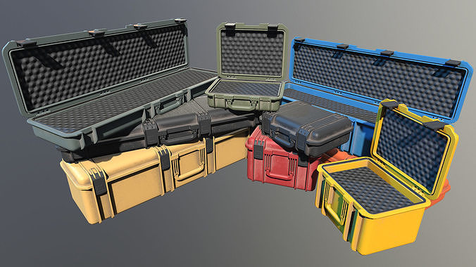 Low Poly PBR Military Case Collection VR / AR / low-poly | CGTrader