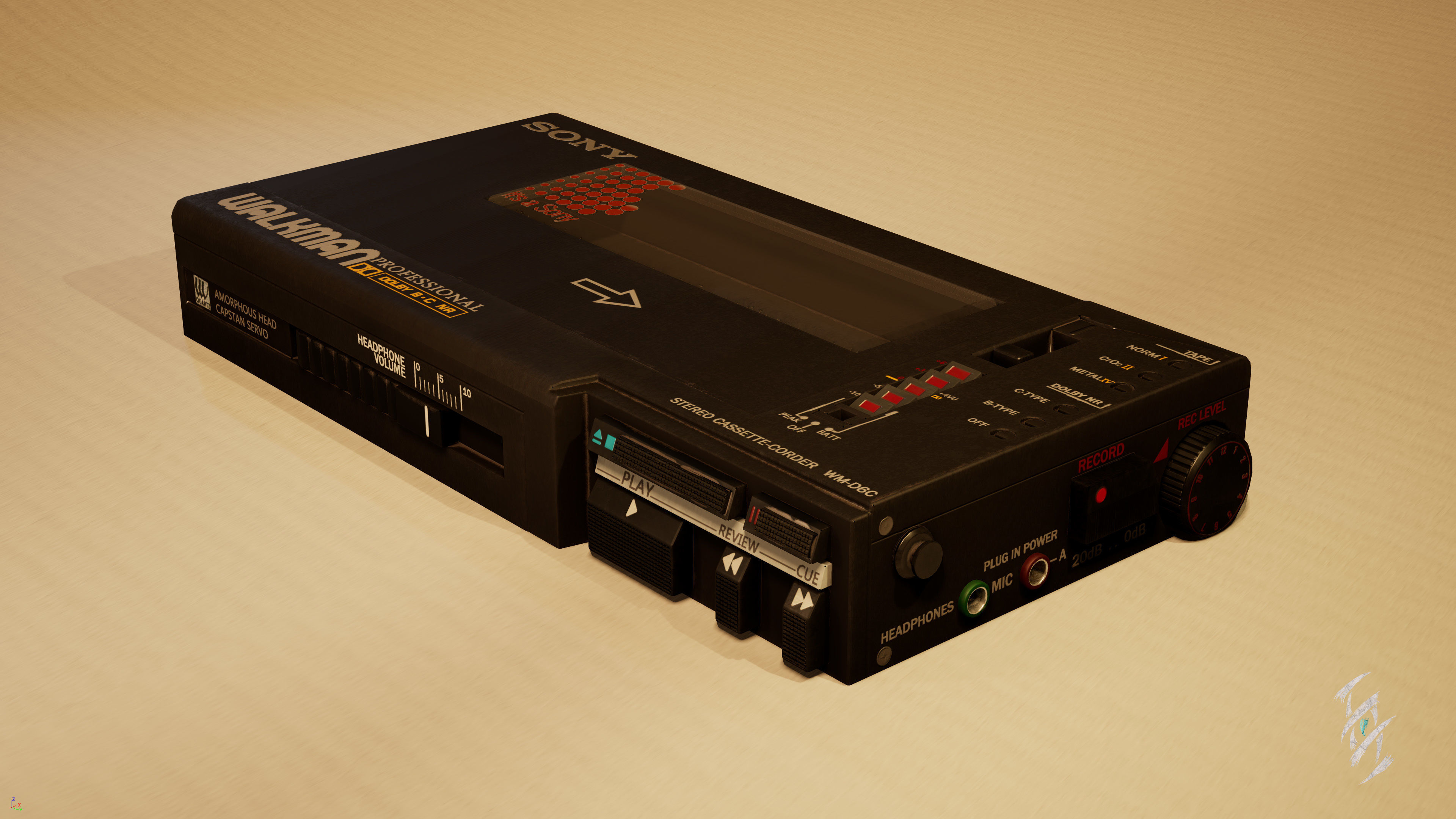 3D model Walkman professional wm-d6c VR / AR / low-poly | CGTrader