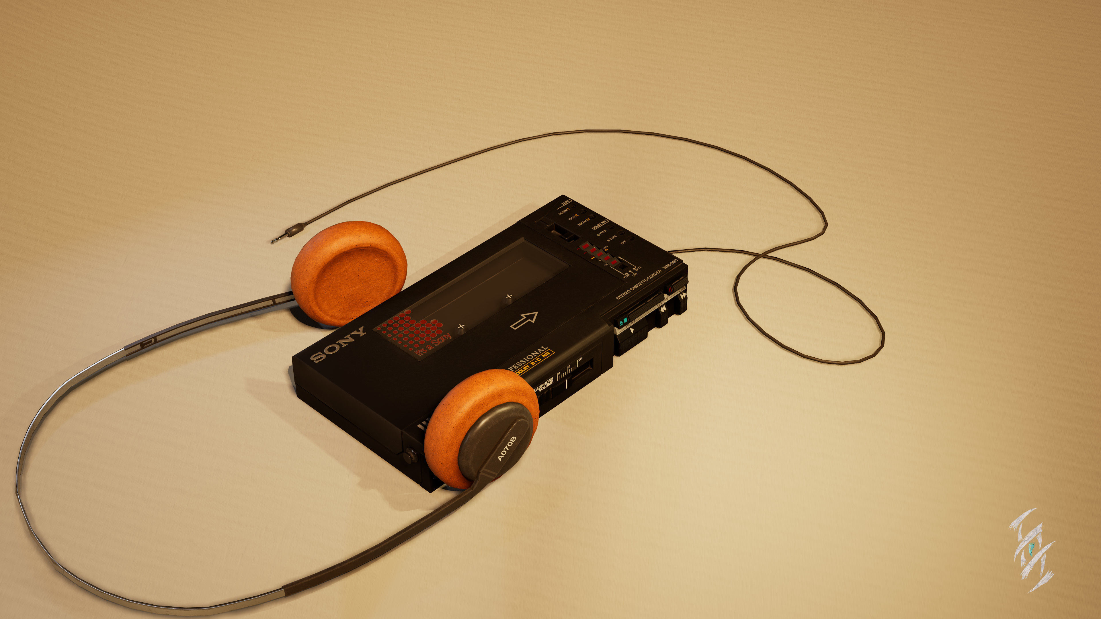 3D model Walkman professional wm-d6c VR / AR / low-poly | CGTrader