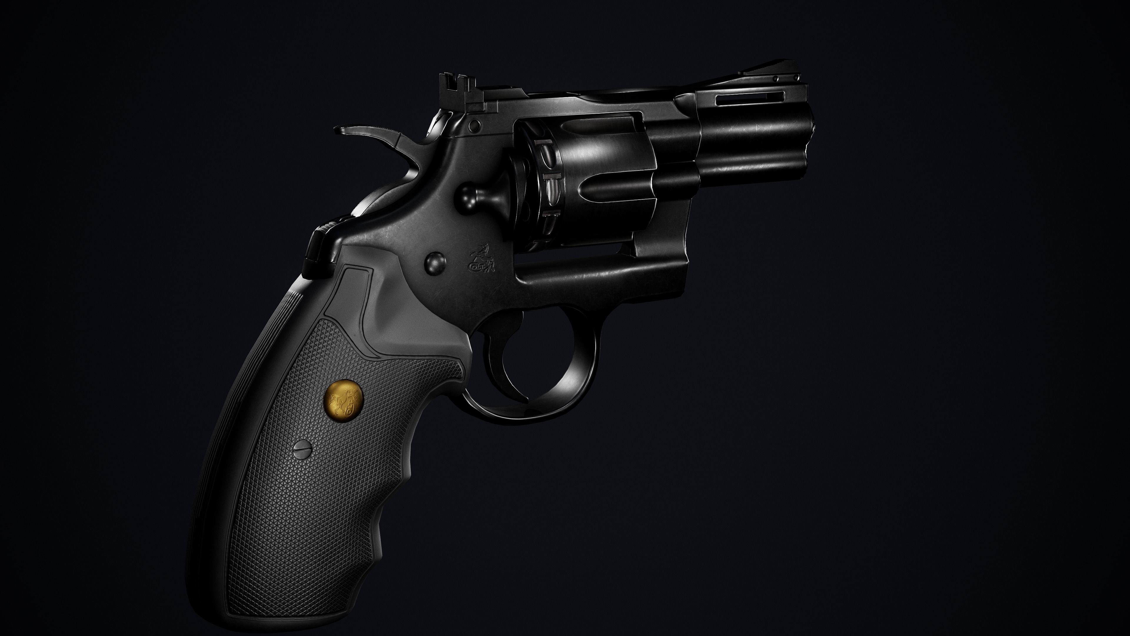3D model Magnum 357 Revolver VR / AR / low-poly | CGTrader