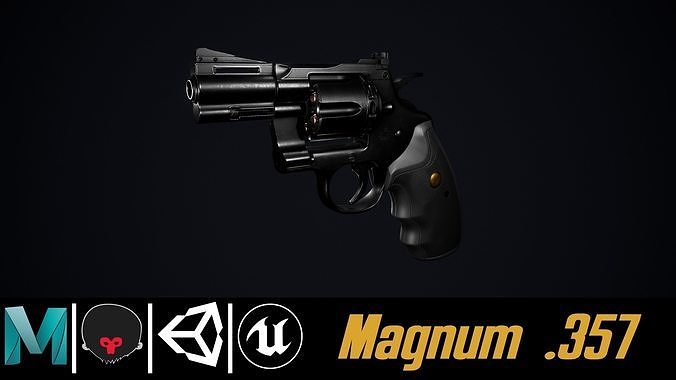 3D model Magnum 357 Revolver VR / AR / low-poly | CGTrader