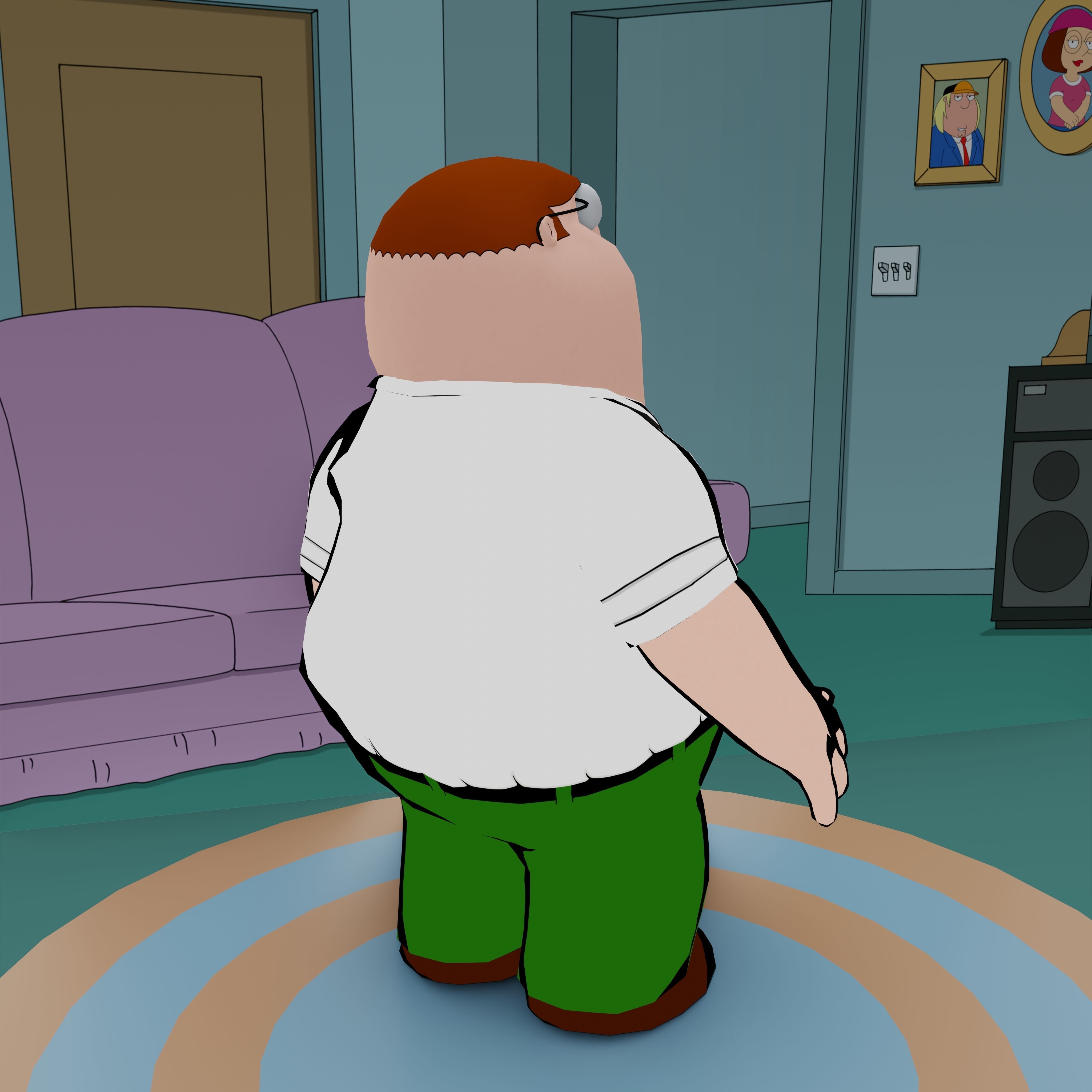 3D model Peter Griffin From Family Guy - Rigged VR / AR / low-poly ...