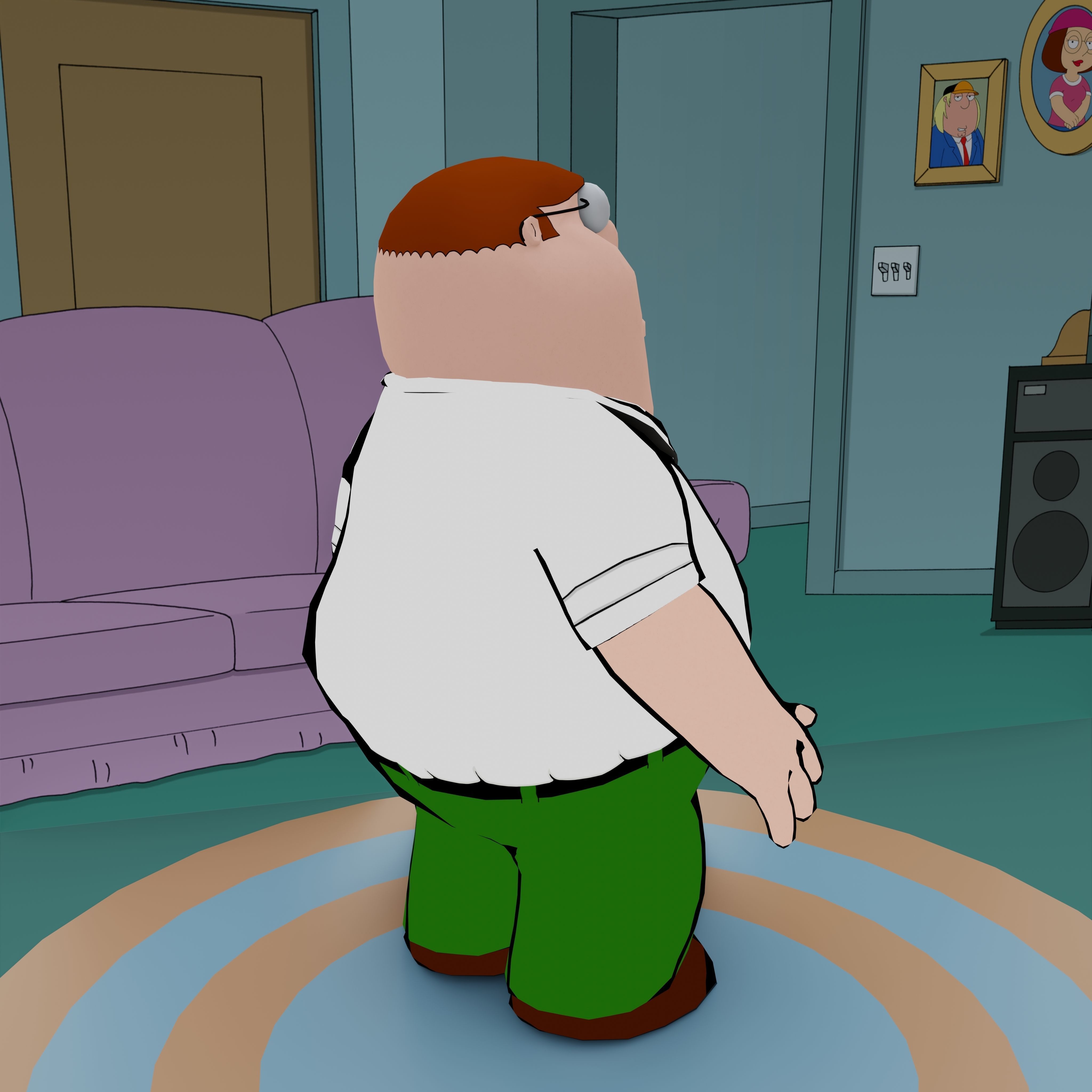 3D model Peter Griffin From Family Guy - Rigged VR / AR / low-poly ...