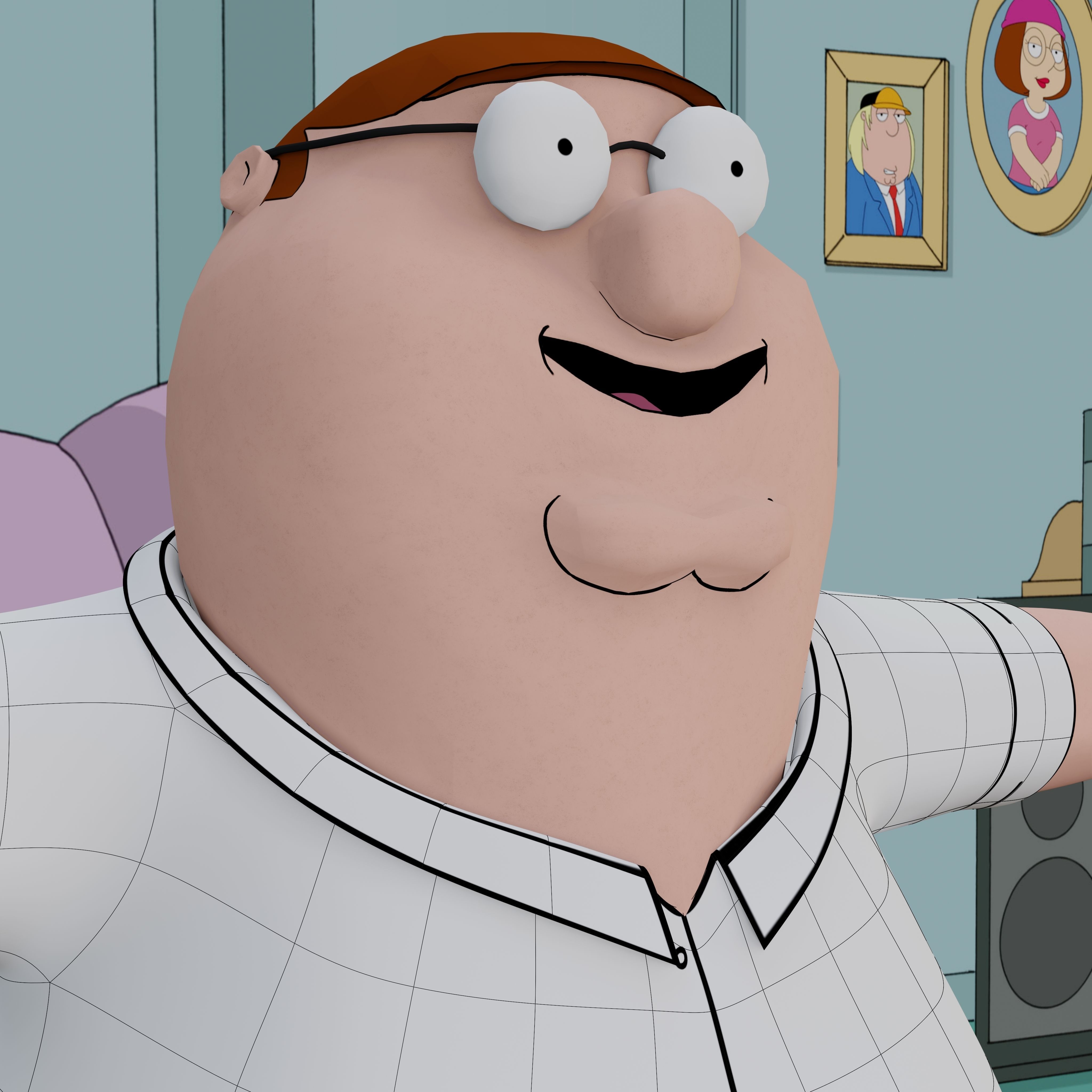 3D model Peter Griffin From Family Guy - Rigged VR / AR / low-poly ...