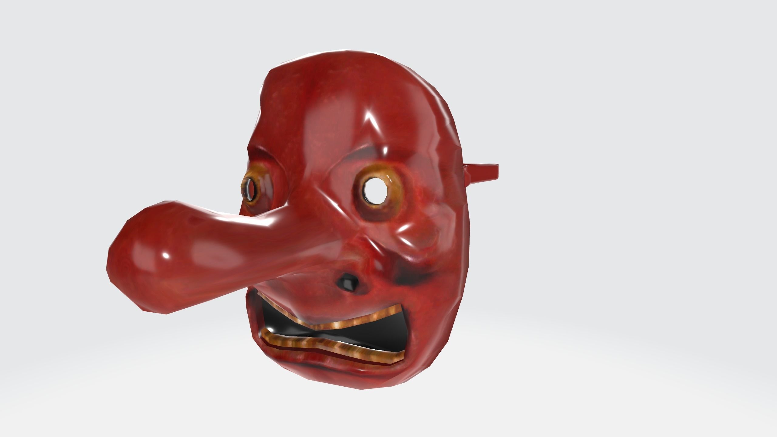 3D model Tengu japanese mask VR / AR / low-poly | CGTrader