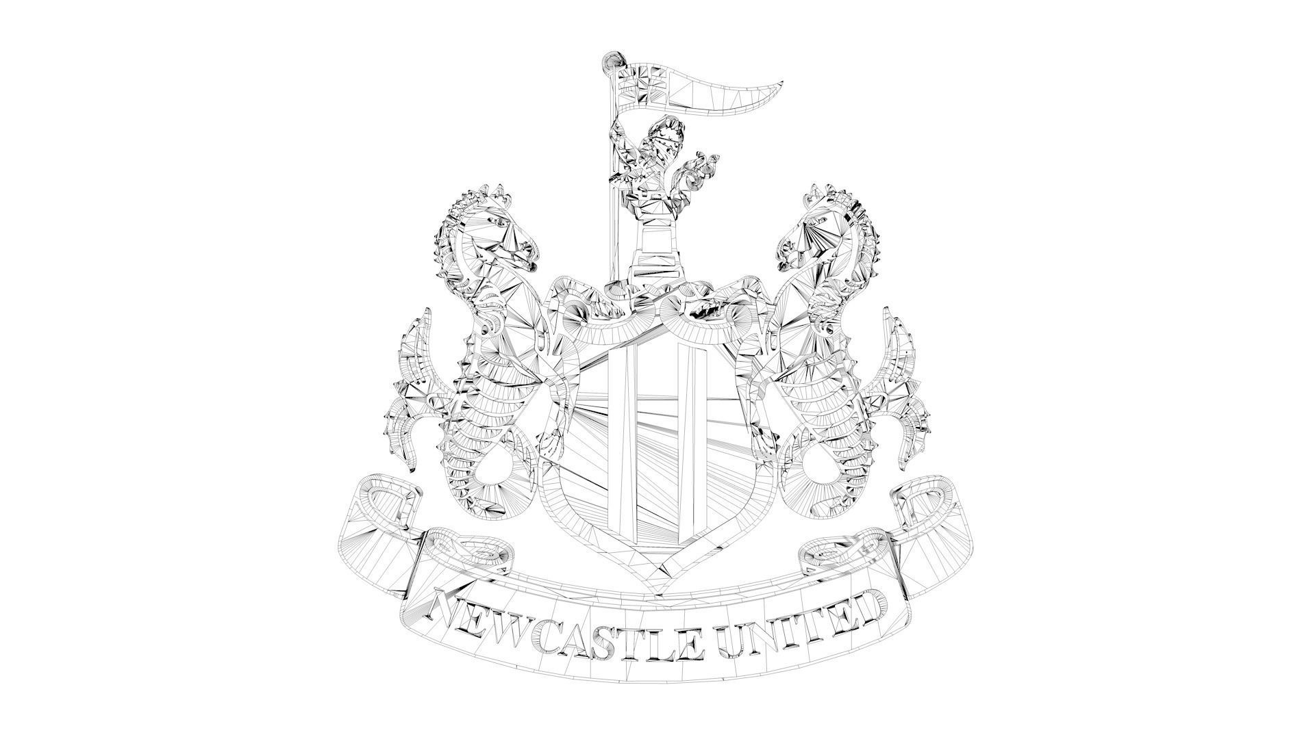 Newcastle Logo 3D model | CGTrader