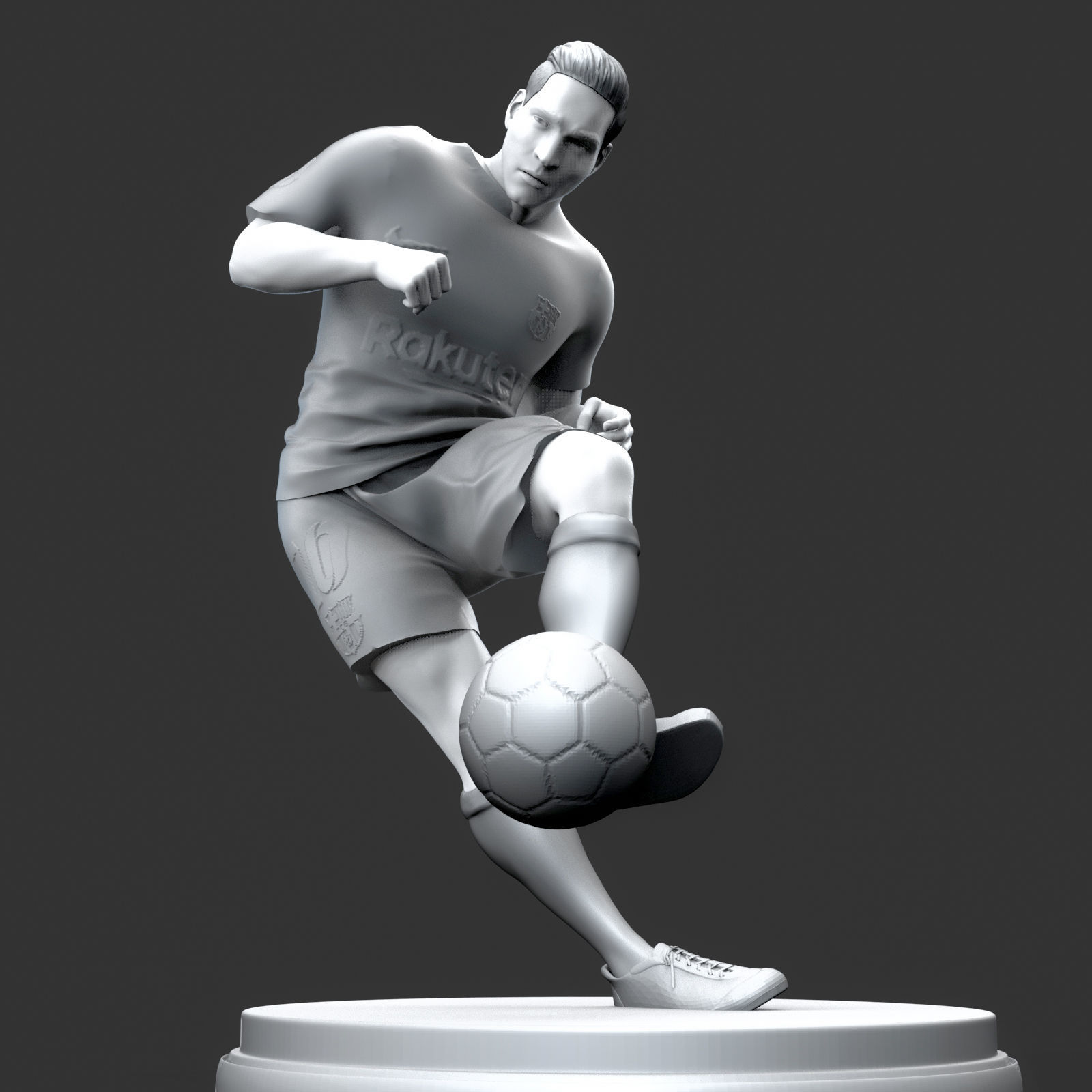 FootBall Player 3D Printable Free free 3D model 3D printable | CGTrader